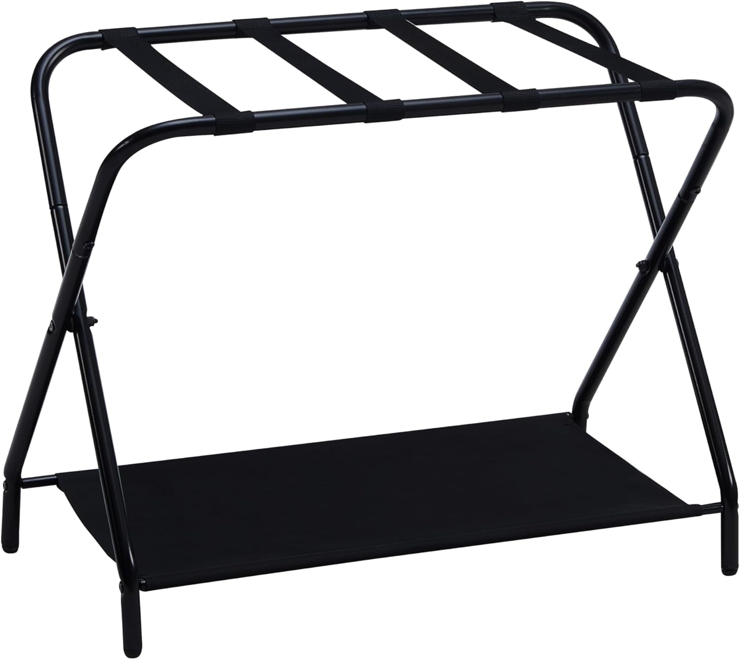 TYUIOP Folding Luggage Rack - Suitcase Stand With Storage Shelf ...