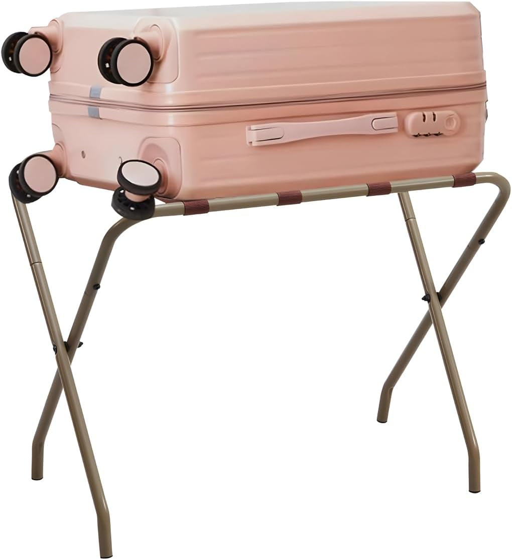 TYUIOP Folding Luggage Rack - Suitcase Stand With Storage Shelf ...