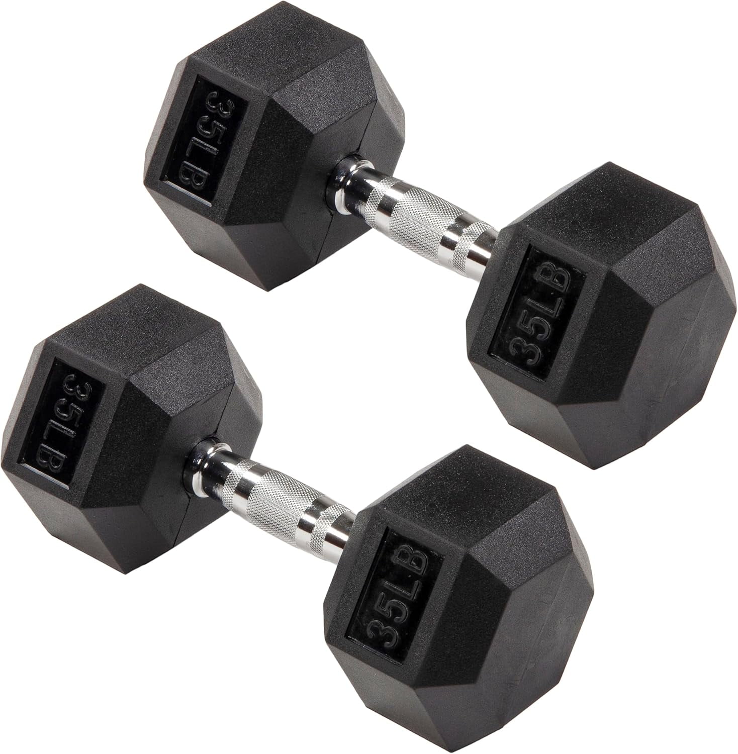 TYUIOP Hand Weights Rubber Coated Dumbbell Pair, Basics Exercise ...