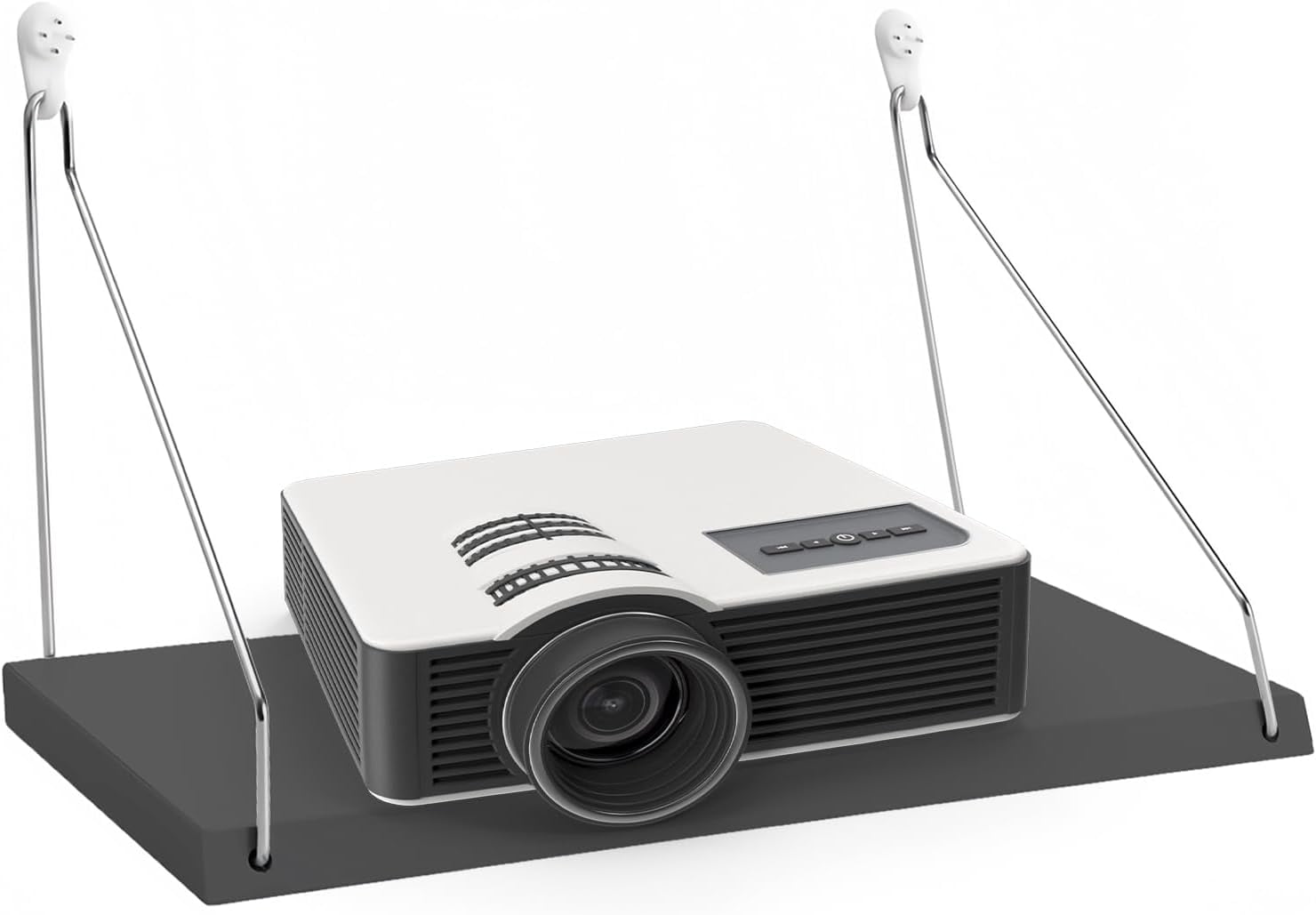 TYUVFGD Projector Shelf for Wall 15.75" x 7.87" Wooden Shelf Holds Up ...