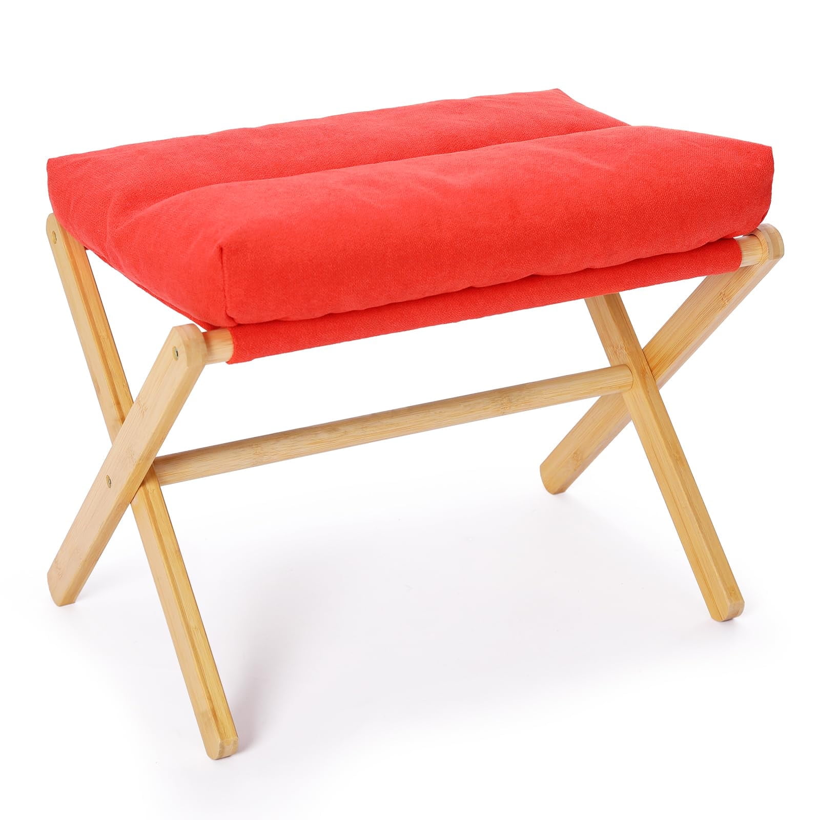 TYYIHUA Folding Foot Stool,Small Ottoman Foot Rest for Couch,Wooden ...