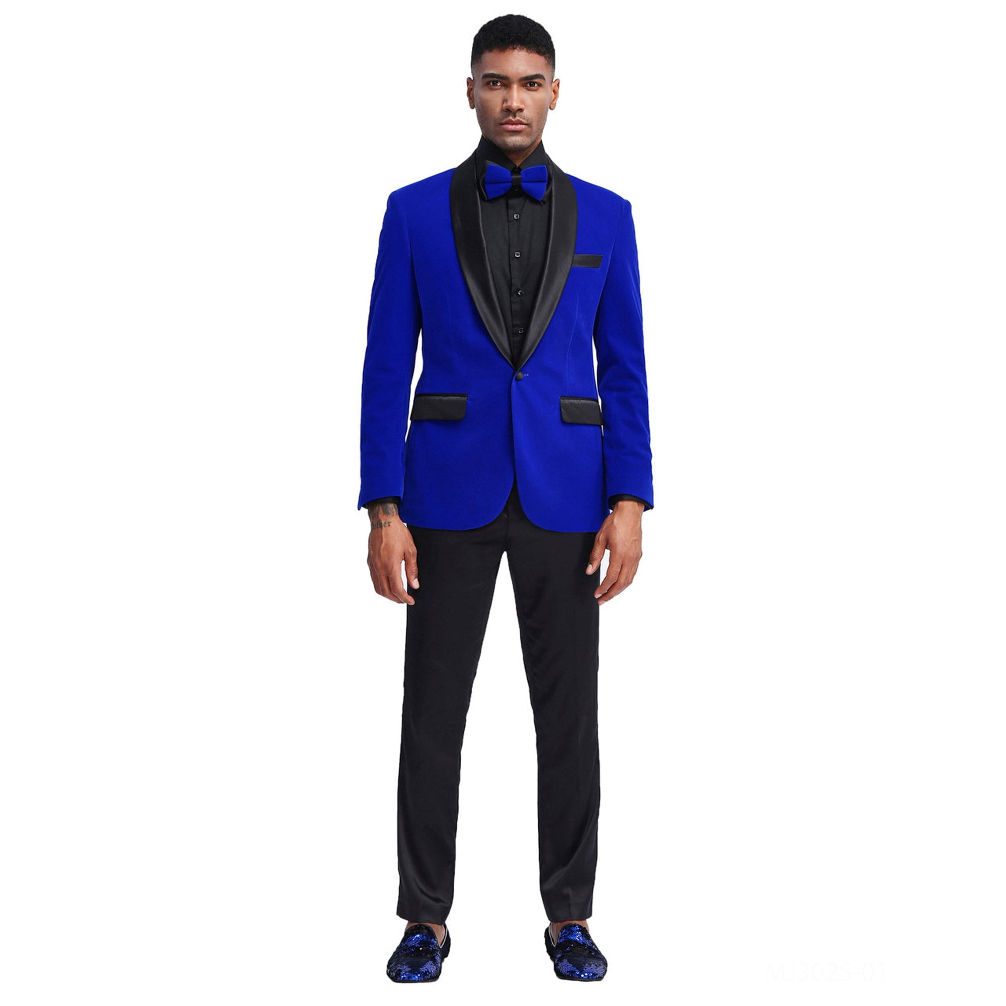 TZ Men's Premium Blue Suit & Tuxedo Prom Blazer Jacket - Walmart.com