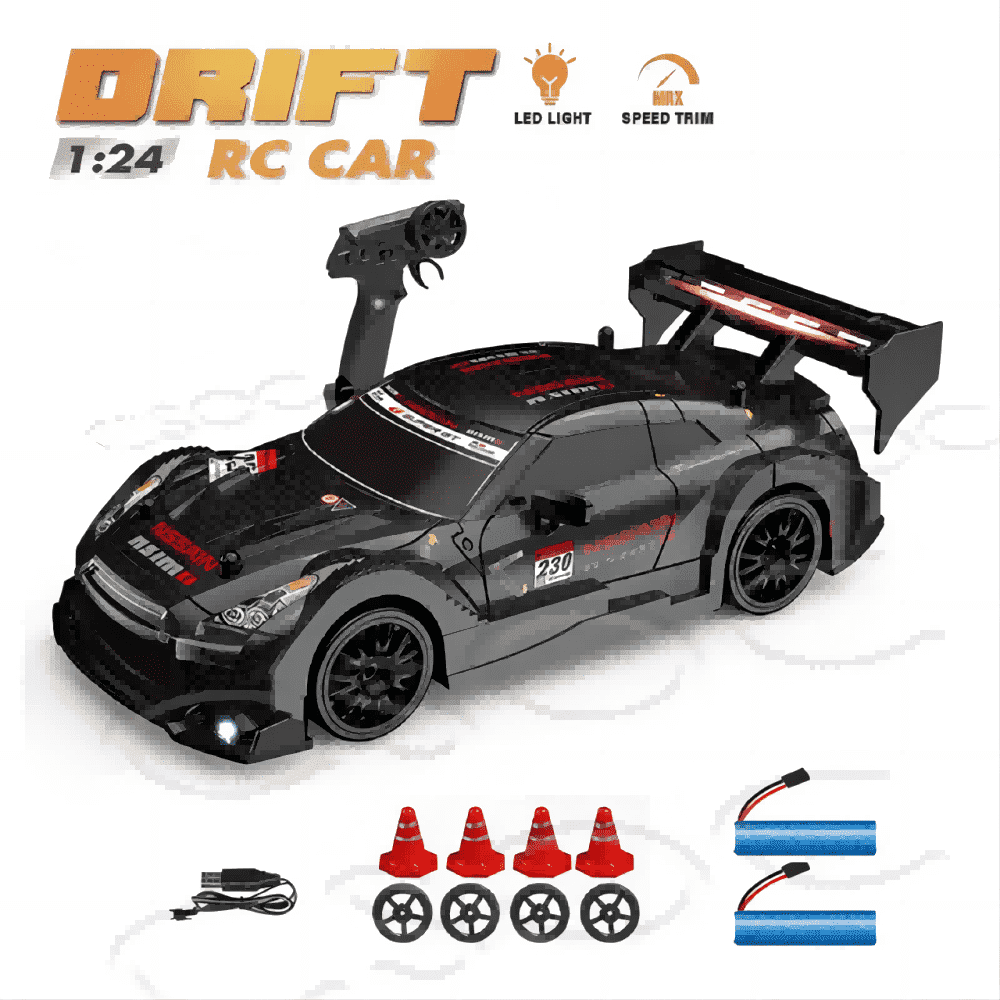 TZDZRC 1:24 RC Car 4 WD Drive Remote Drift Car AE86 20KM/H+ 2.4G High ...