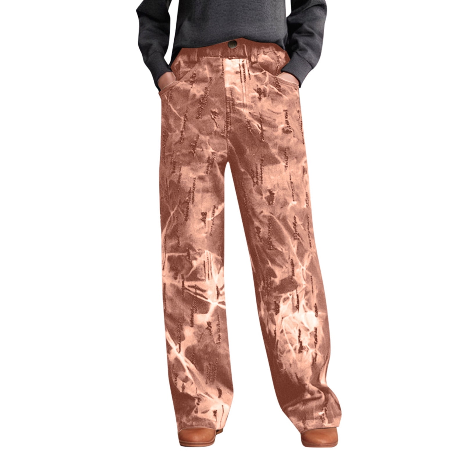 TZEWGL Little Girls Pants Tie Dye Ripped Jeans for Kids 6-7T - Walmart.com
