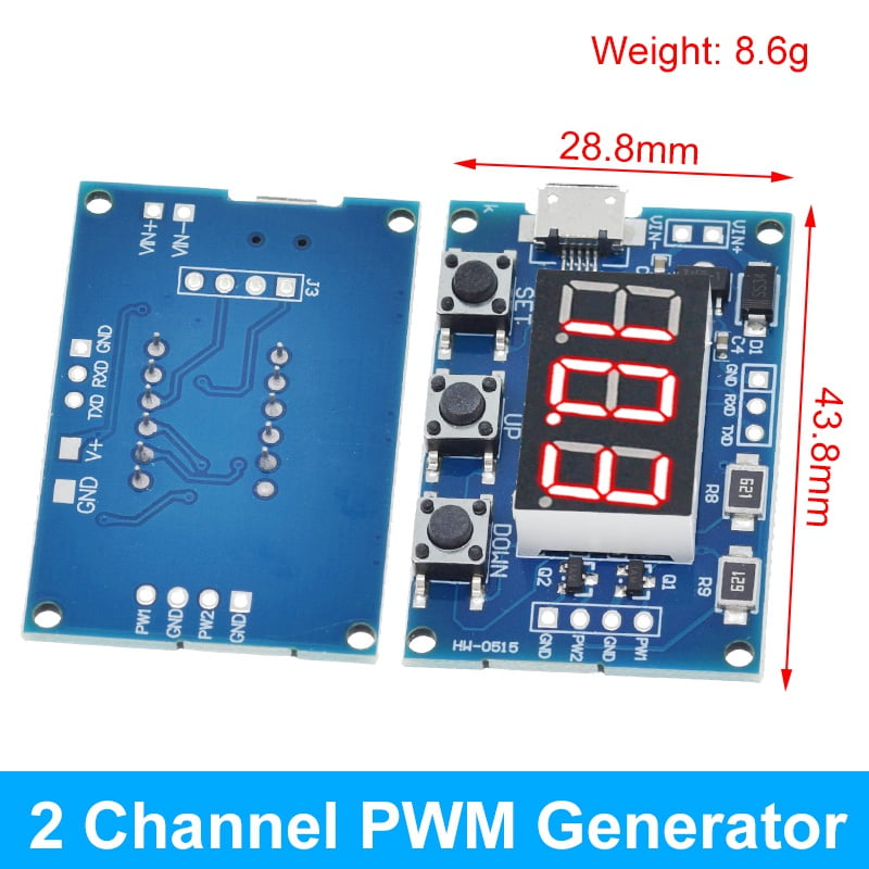 TZT Dual Mode Signal Generator PWM Pulse Frequency Duty Cycle ...
