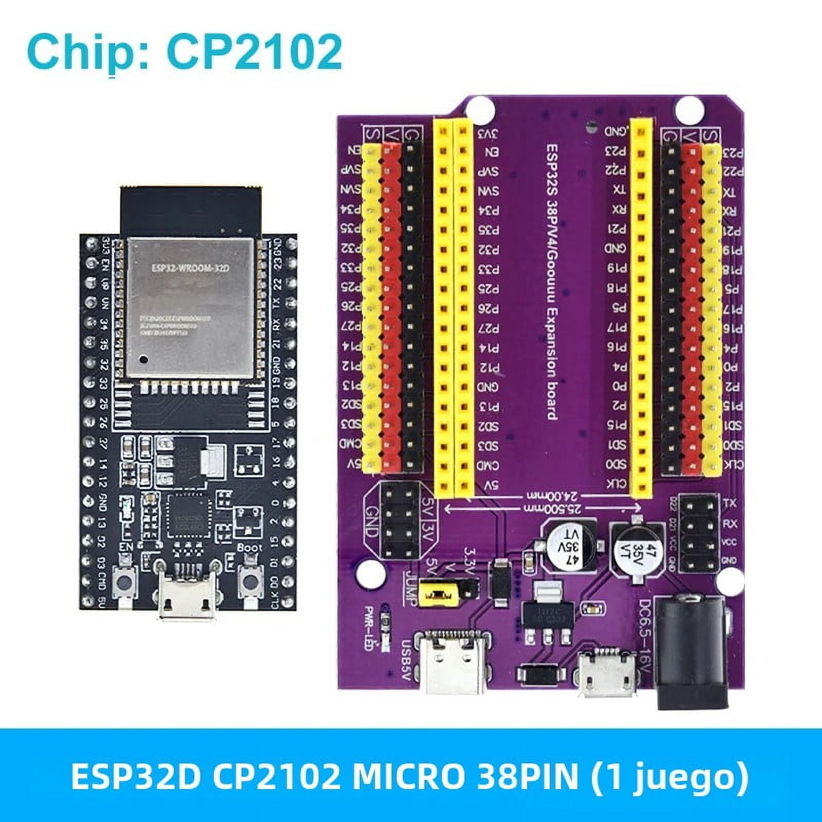 TZT ESP32 Development Board with WiFi and Bluetooth Dual Kernel Type-C/Micro USB CP2102 ...