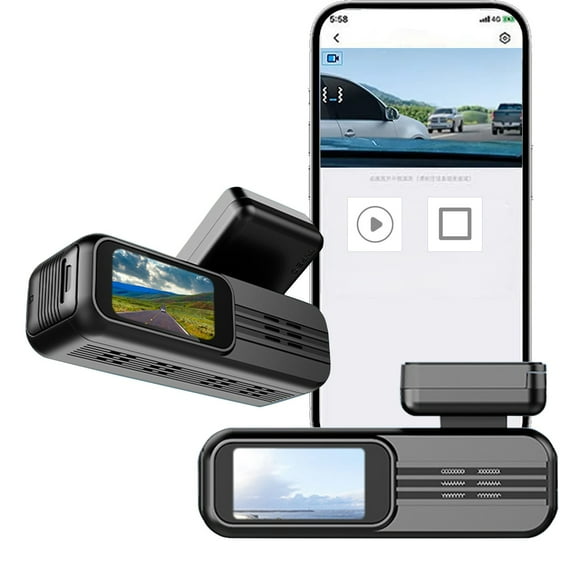 TZYUDK 2 Inch Touch Screen Dash Cam 1080P HD Front Inside Recording WDR ...