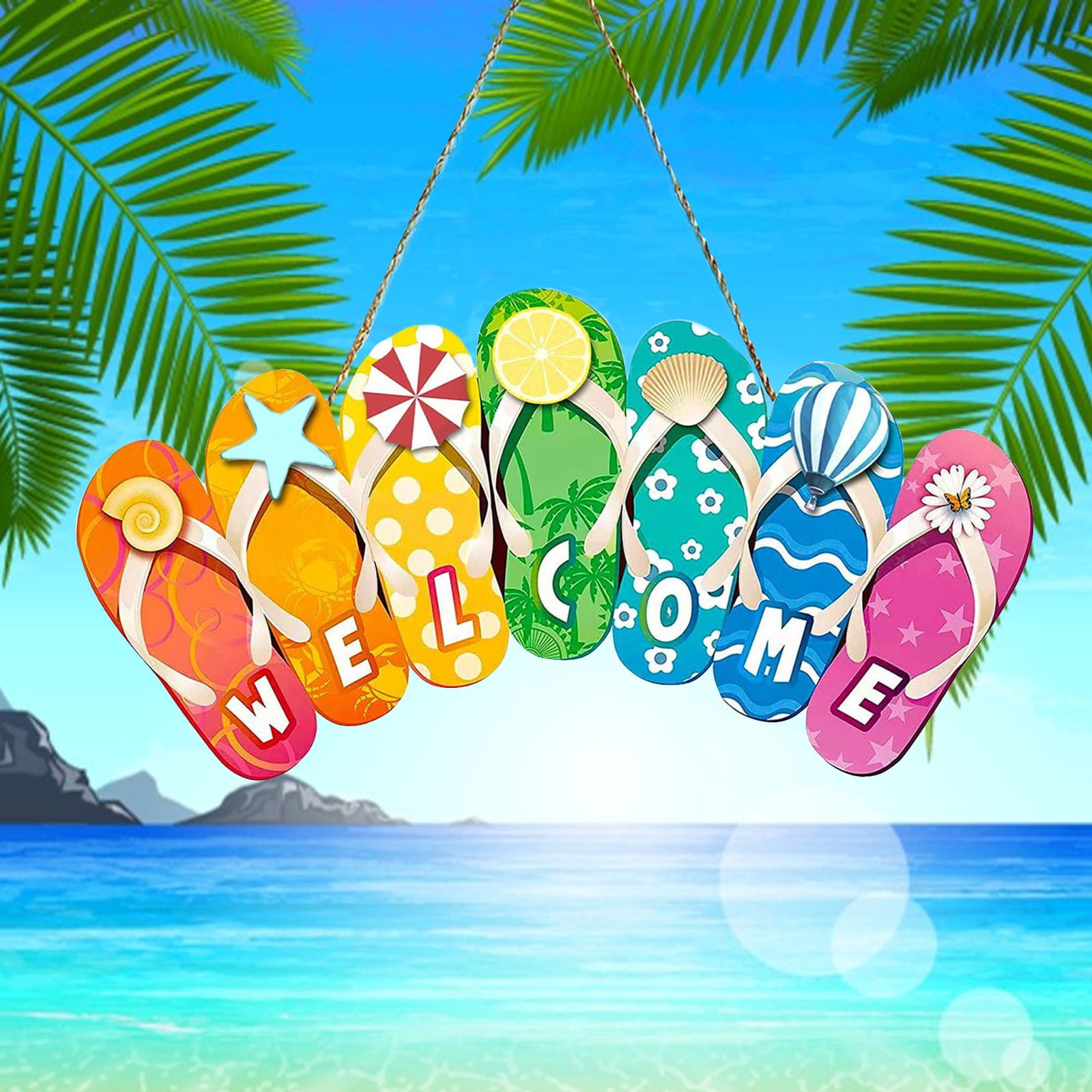 TZYUDK 3 D Welcome Hanger Funny Welcome Sign Home Outdoor Decor 14.1x12 ...