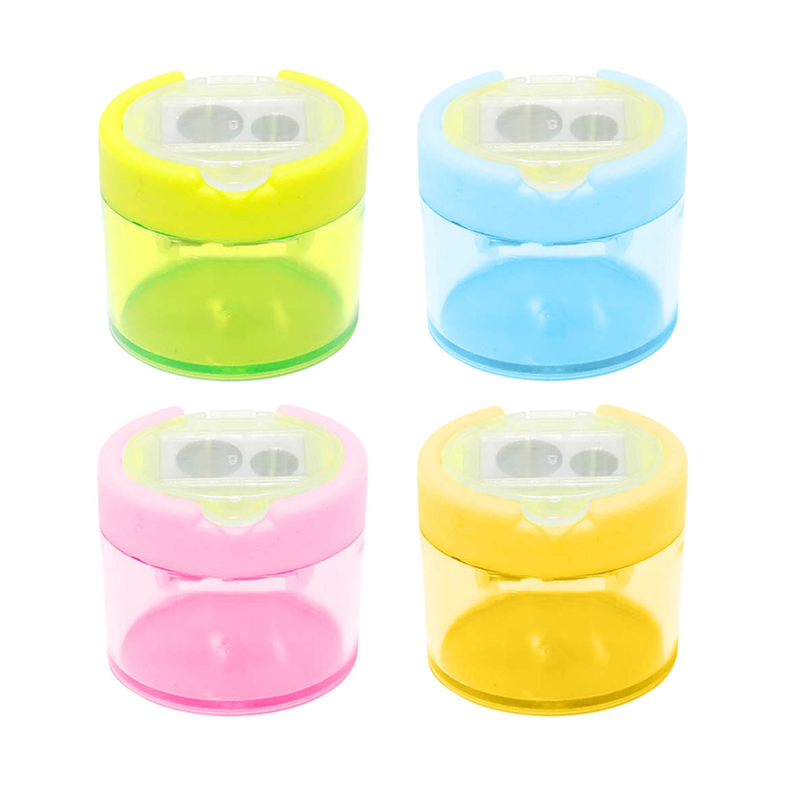 TZYUDK 4 Pcs Pencil Sharpeners With Lid 2025 Small Hole Manual Pencil ...