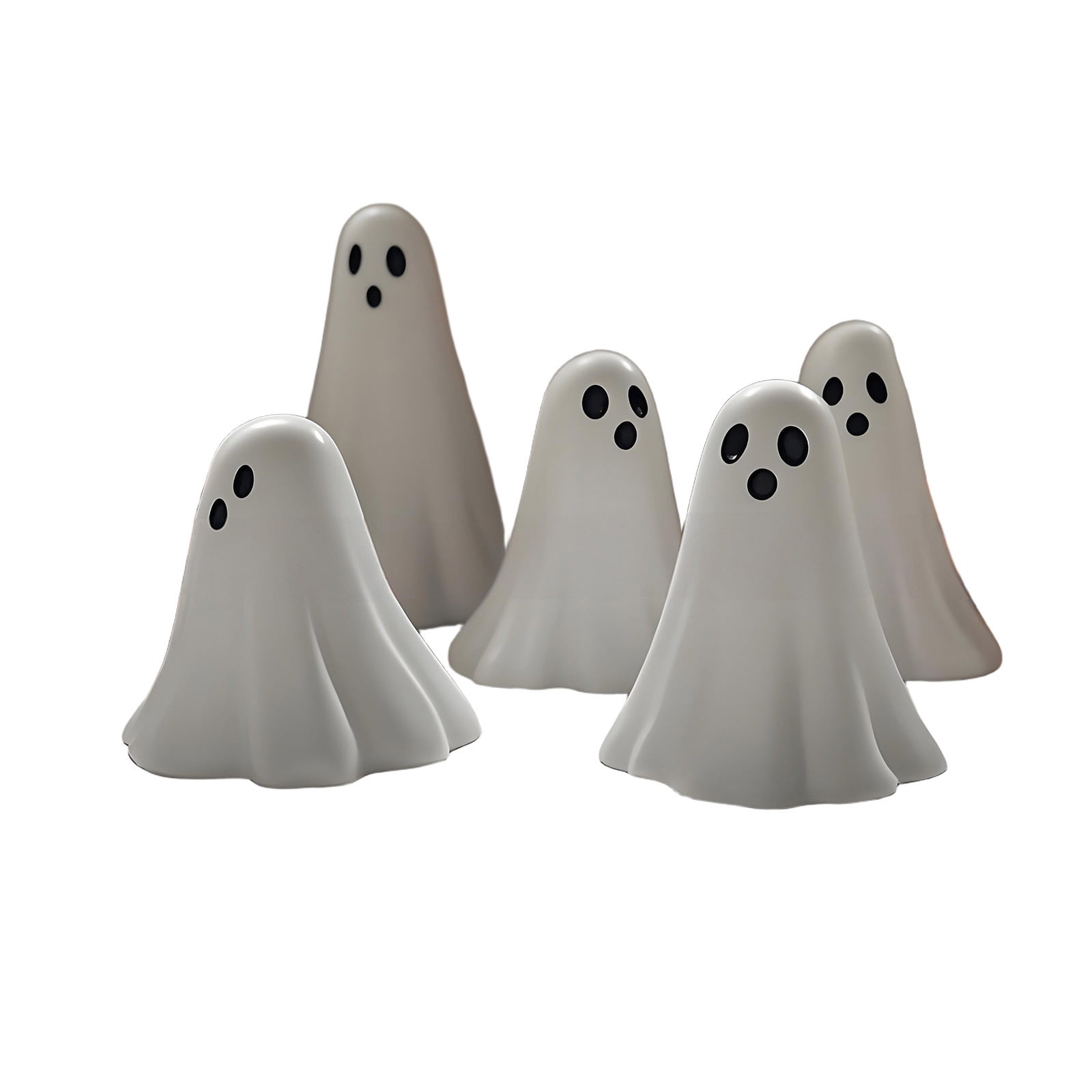 TZYUDK 5 Piece Ghost Statue Set for Halloween Home Decor Scary Cute ...