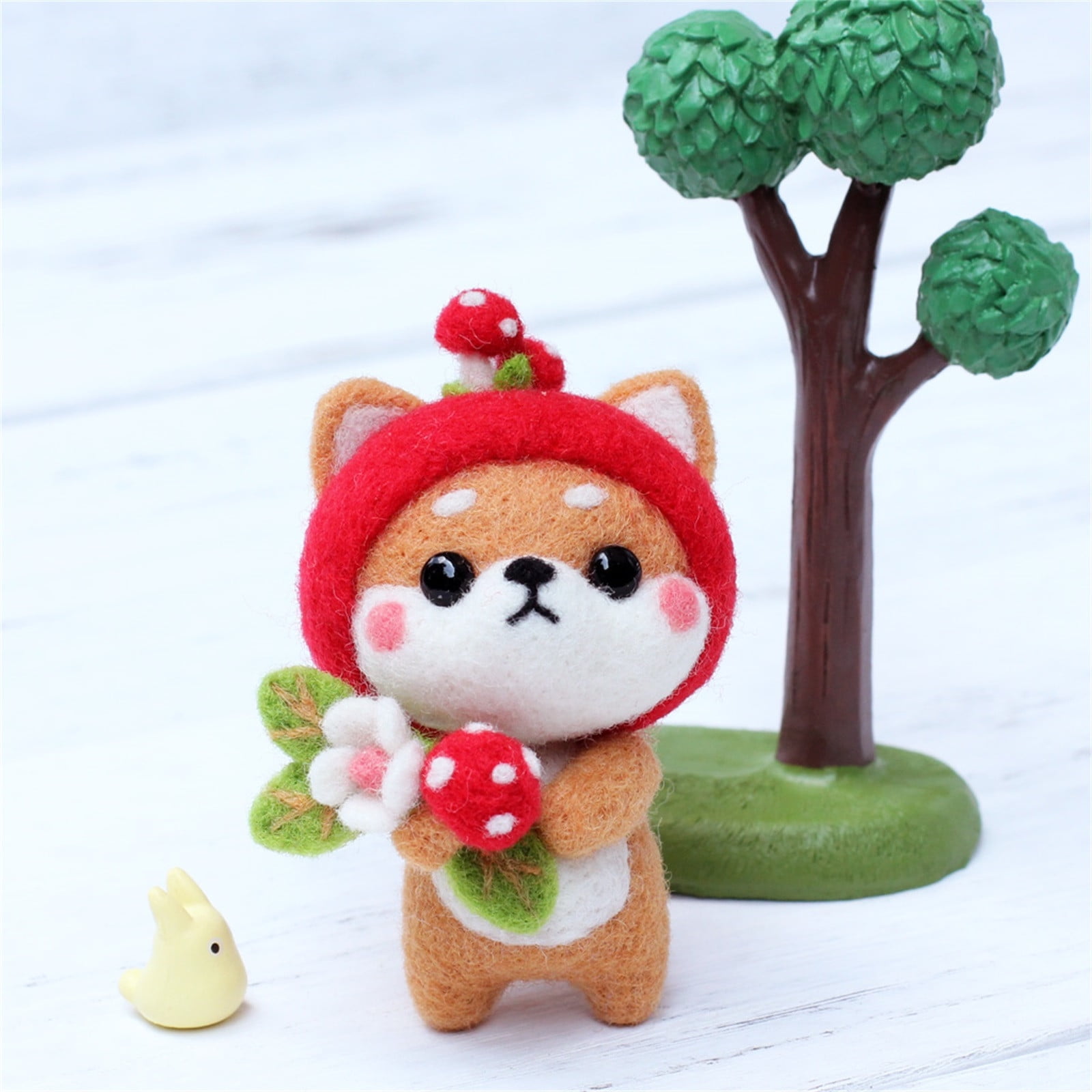TZYUDK As Shown Cute Dog Pattern Diy Poke Wool Felts Production Package ...