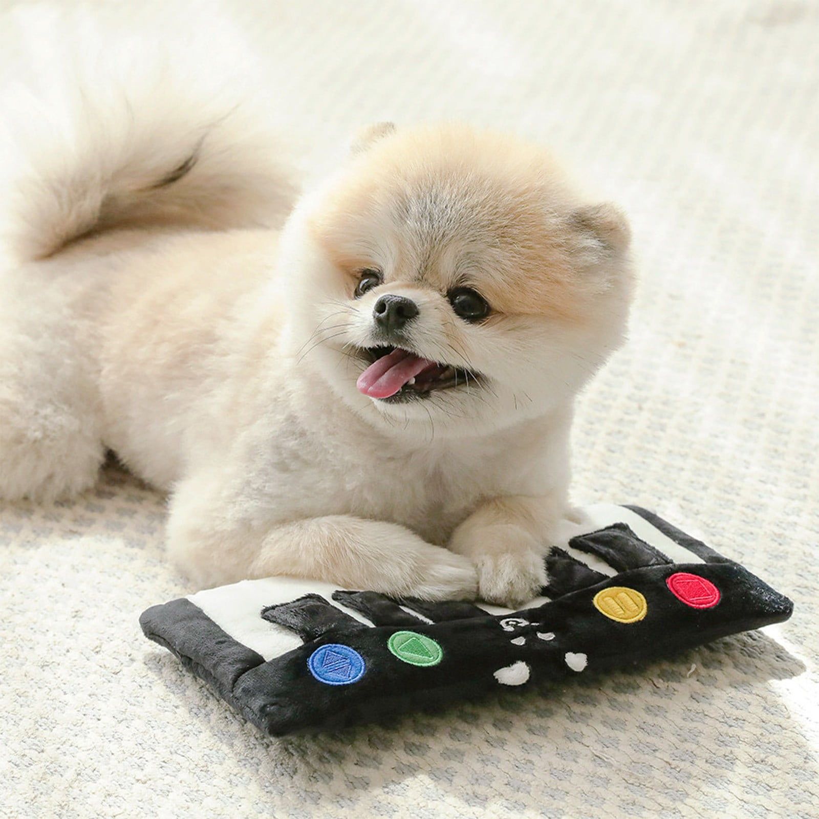 TZYUDK Black Interactive Fabric Piano Toy For Dogs With Crinkle Sound ...