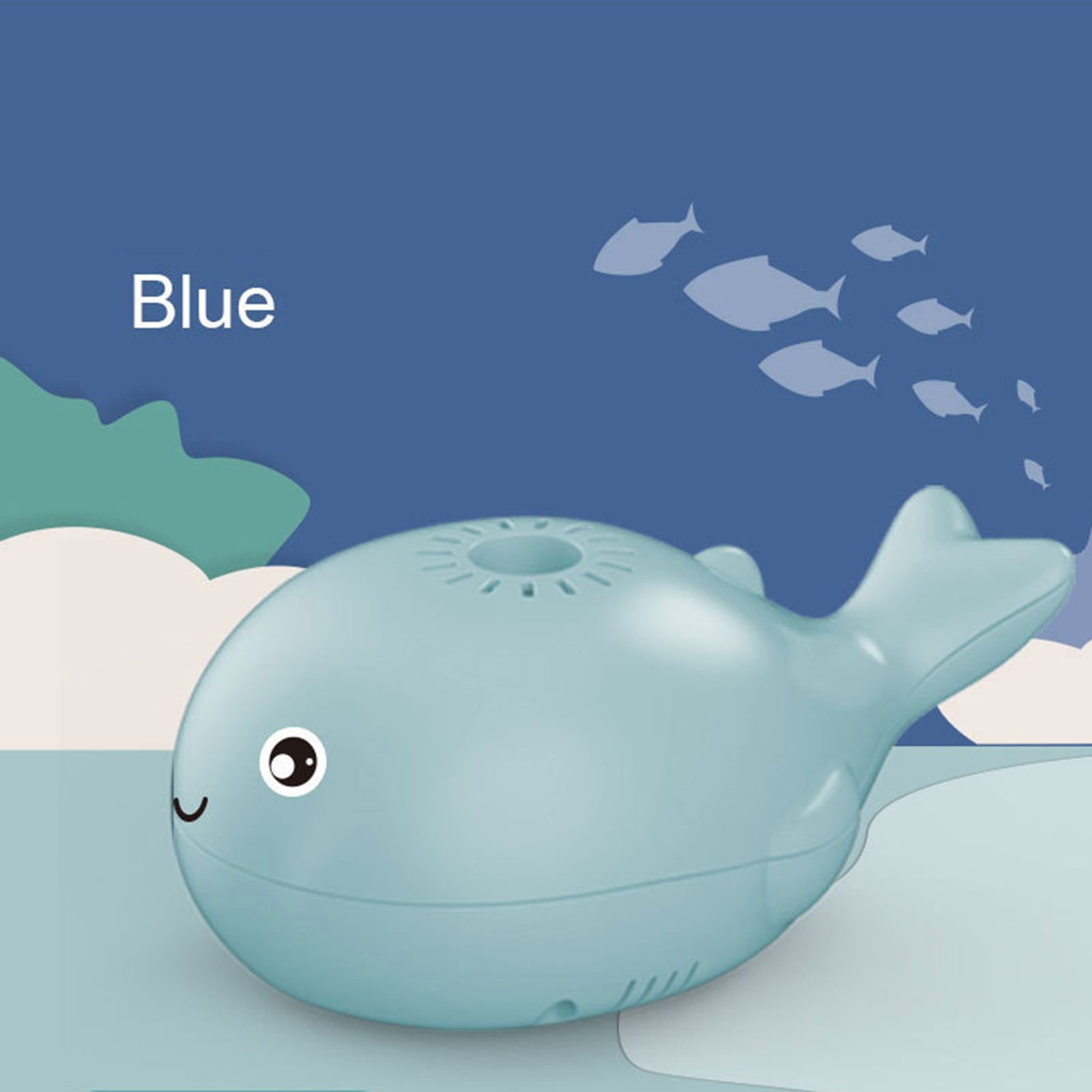 TZYUDK Blue Floating Usb Charging Whales Bladeless Fan Toy Cute Safe ...