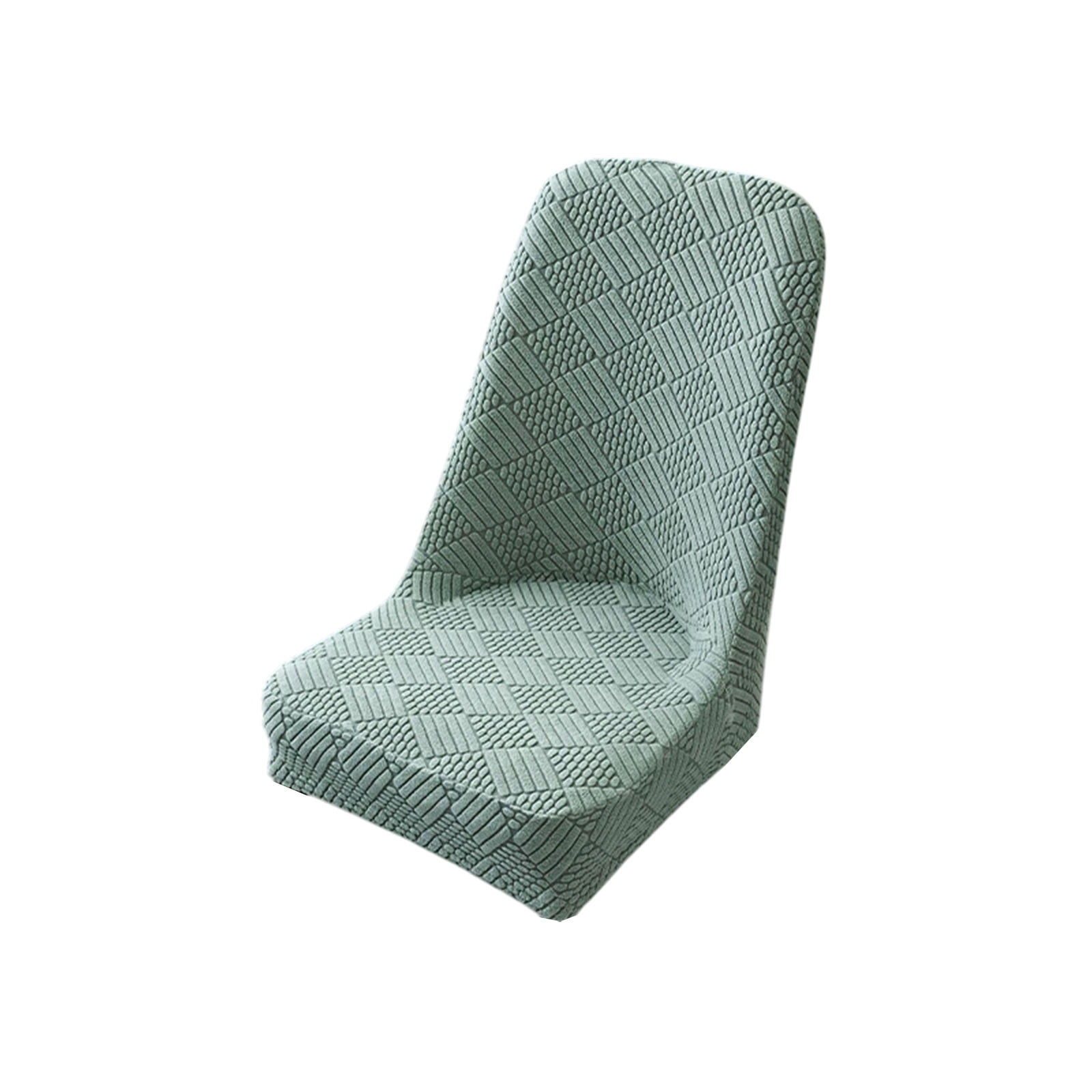 TZYUDK Gray Elastic Dining Chair Cover Half Round Stretchable Furniture ...