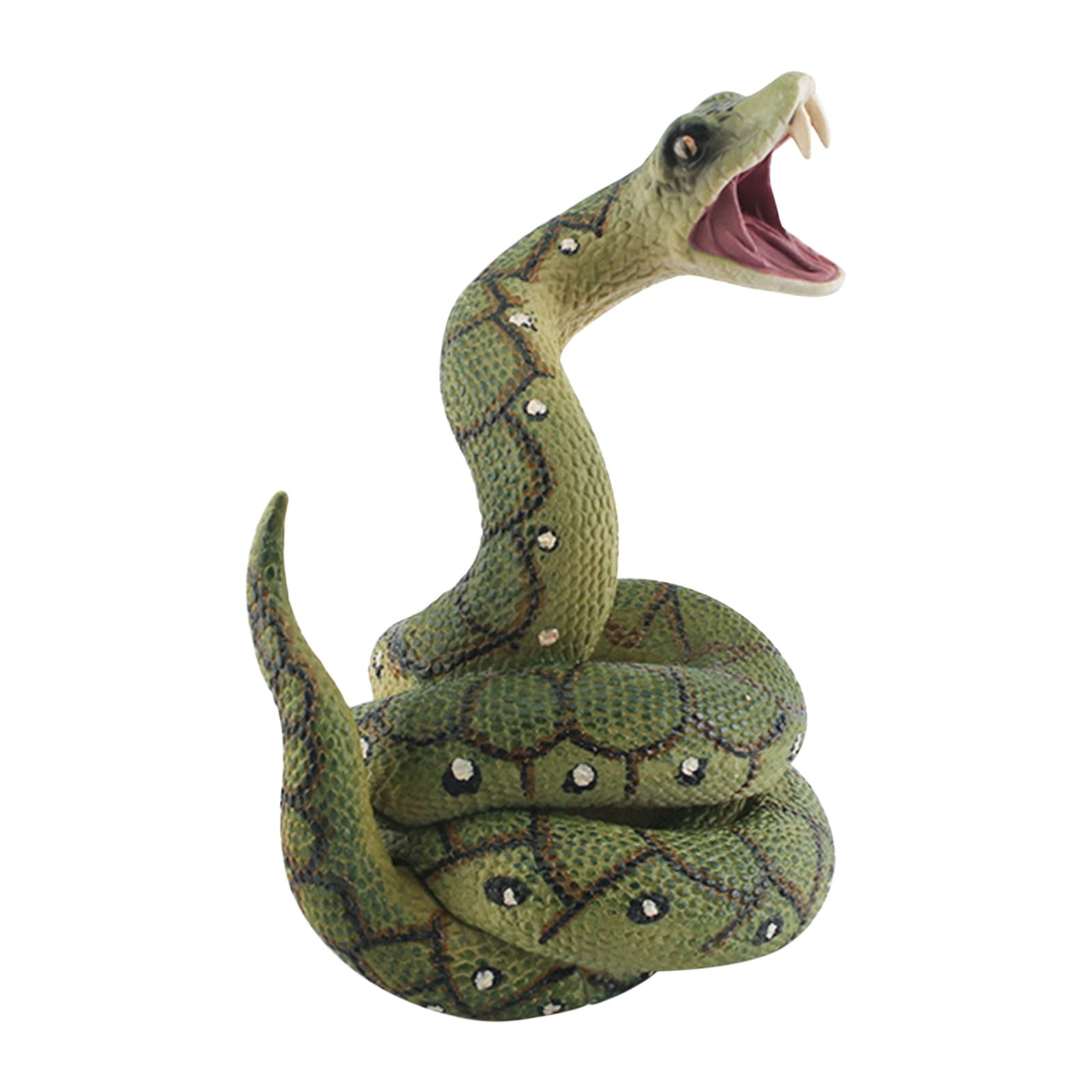 TZYUDK Green Realistic Fake Snakes Toy Rubber Snake Figure For ...
