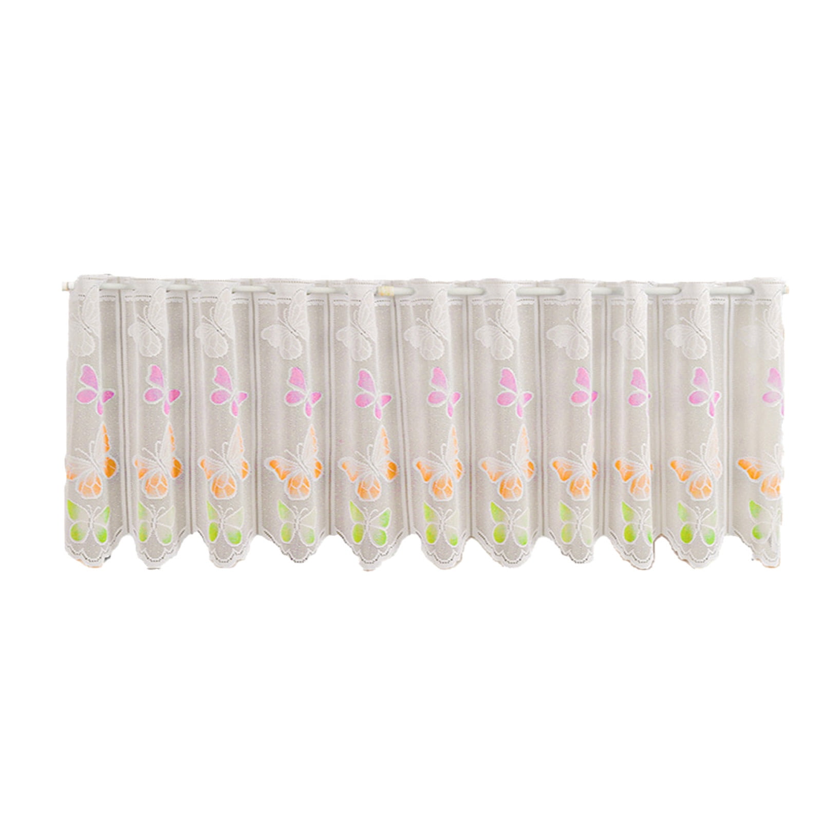 TZYUDK I-310 A Fresh And Clean White Lace Kitchen Partition Curtain ...