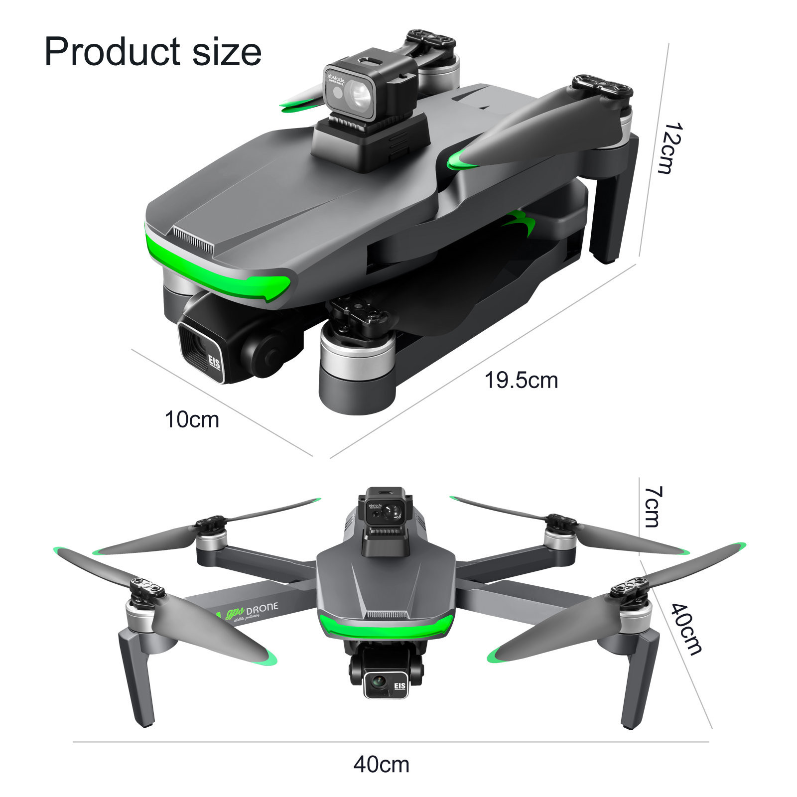 Tzyudk Infrared Obstacle Avoidance Aircraft With Anti Shake Gimbal