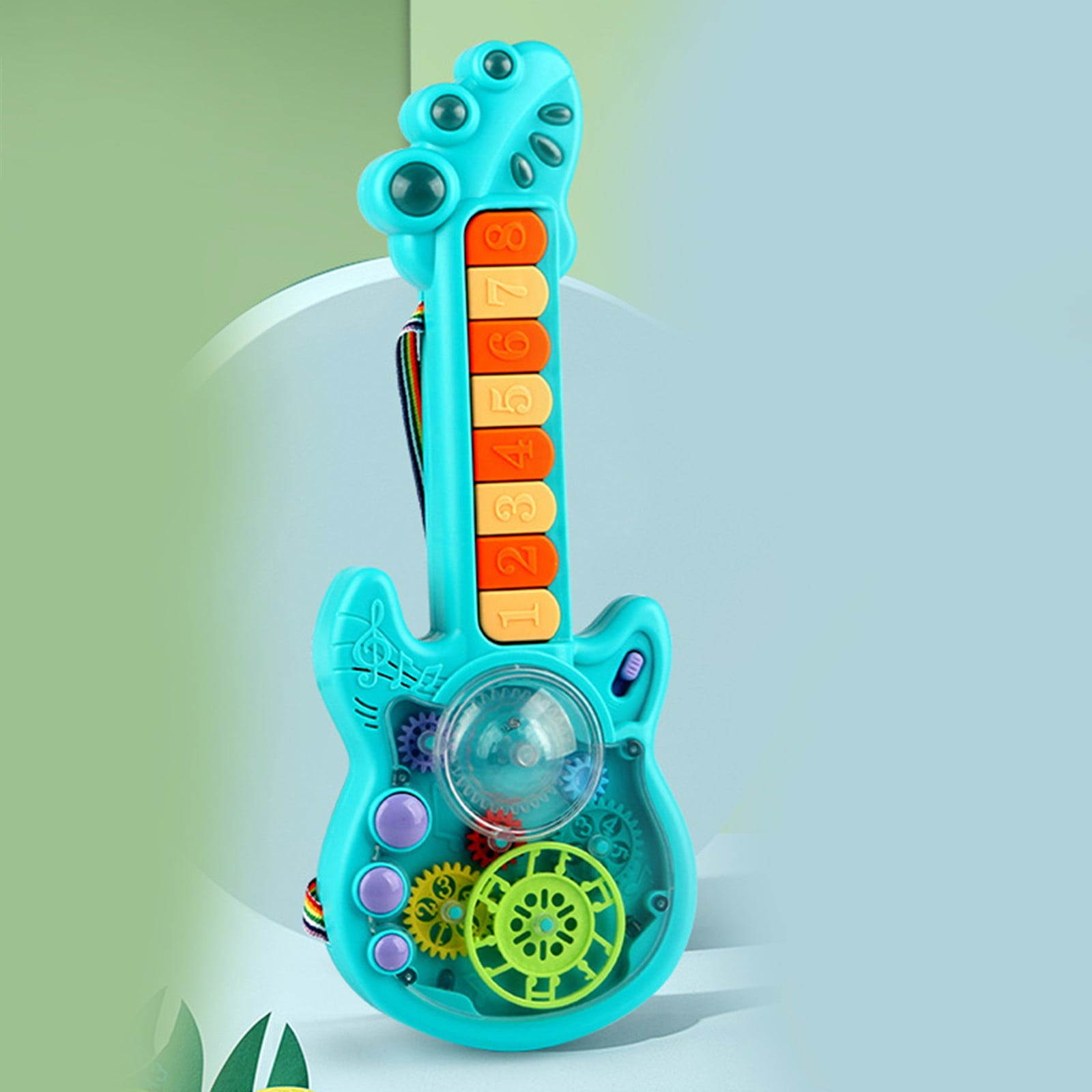 TZYUDK Mint Green Musical Instruments Toys Light And Sound Kids Play ...