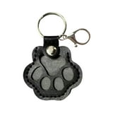TZYUDK Pet Memorial Keychain with Storage Compartment Leather Paw ...