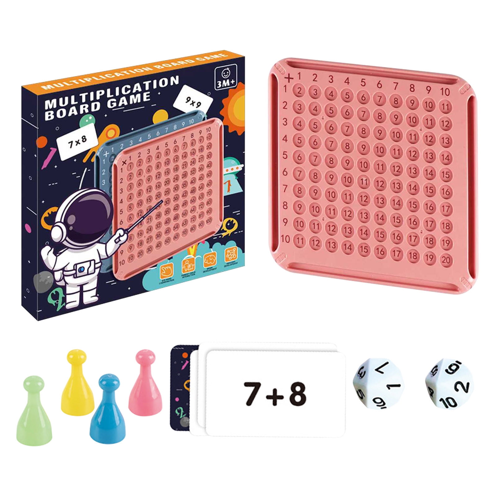 TZYUDK Pink Primary School Puzzle 99 Addition Table For Early Education ...