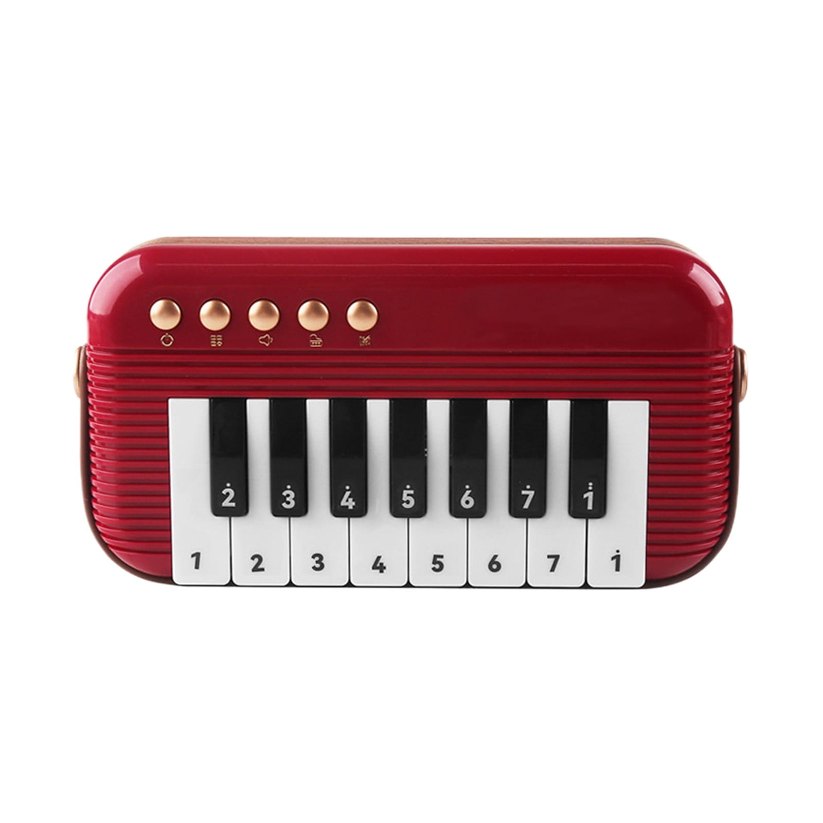 TZYUDK Red Children'S Music Toys Portable Pocket Mini Piano Simulation ...
