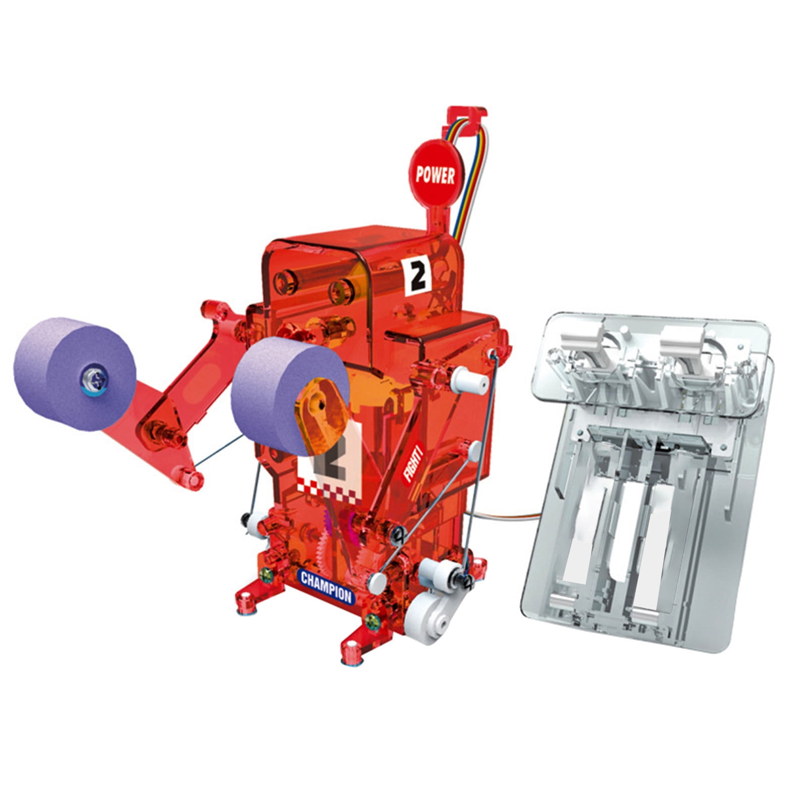 TZYUDK Red Electronic Boxing Toys, Rc Fighting, Assembly Diy Boxing ...