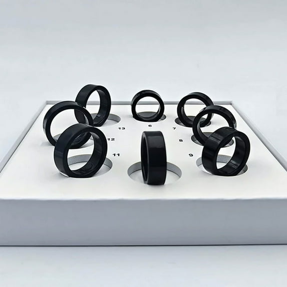 TZYUDK Sizing Kit Smart Ring Health Smart Ring Sizing 8 Pcs Black ...