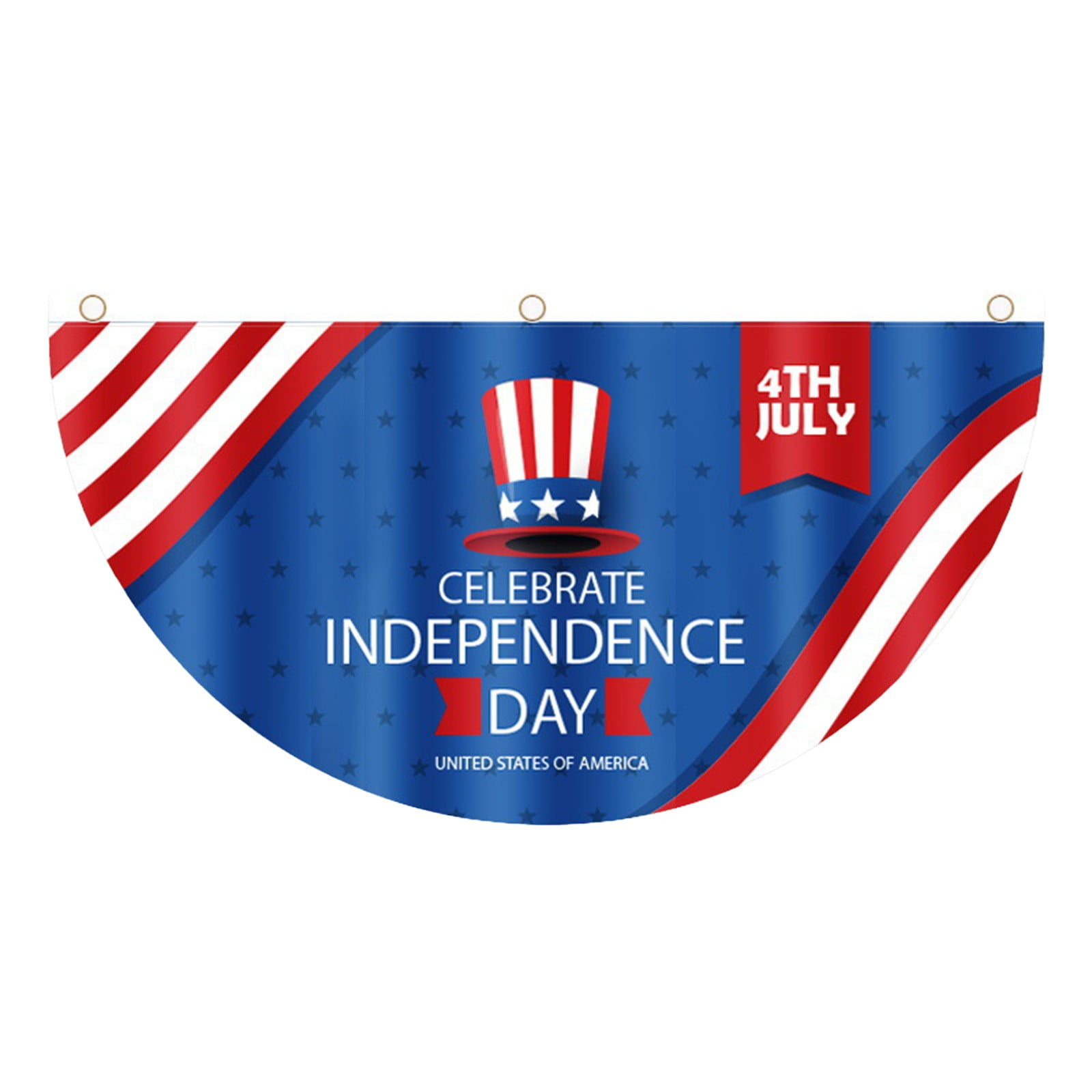 TZYUDK W-717 A Semi-Circular Flag Banners For Outdoor Americans Flag ...