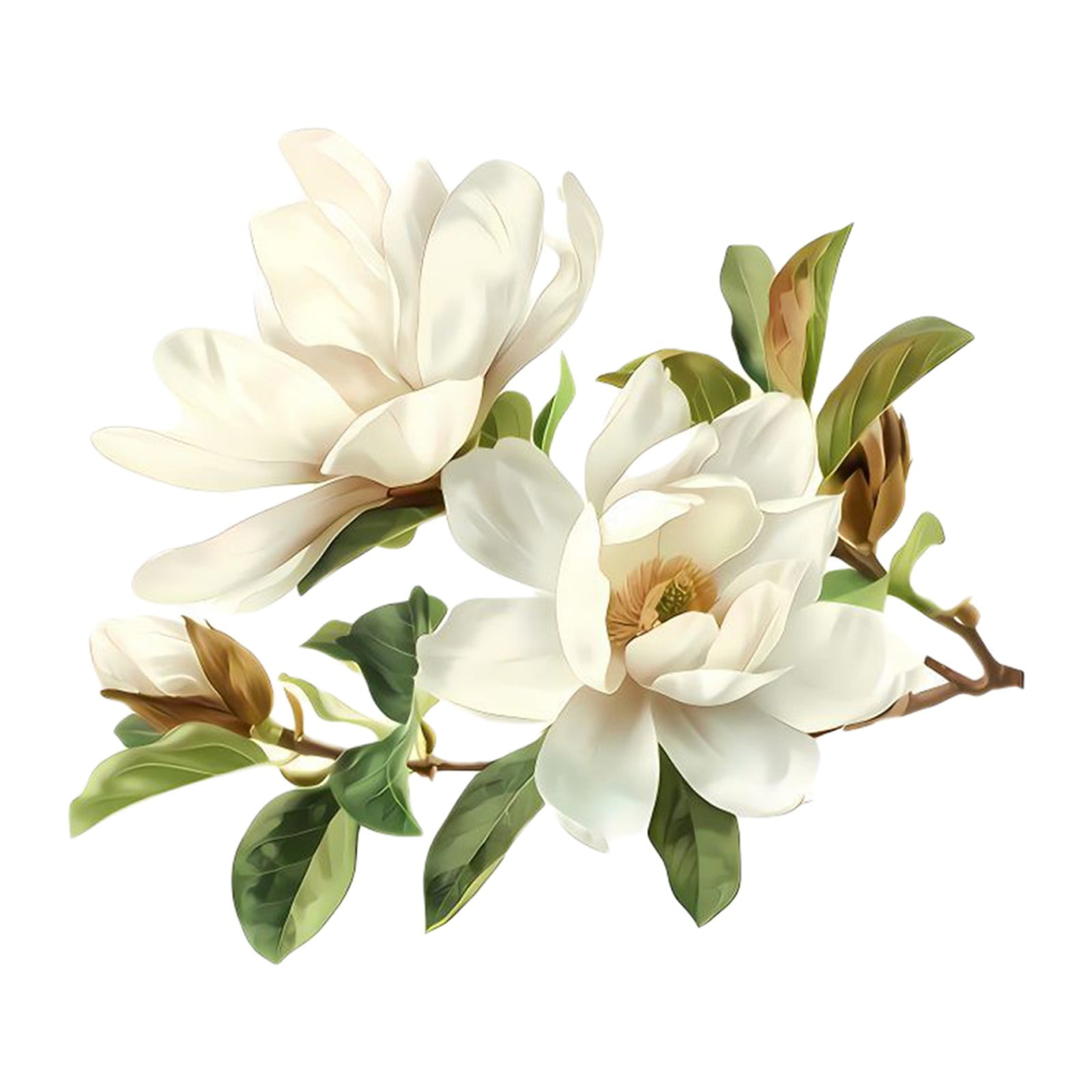 TZYUDK White Romantic Rose Car Sticker Waterproof Vinyl Decal Paper ...