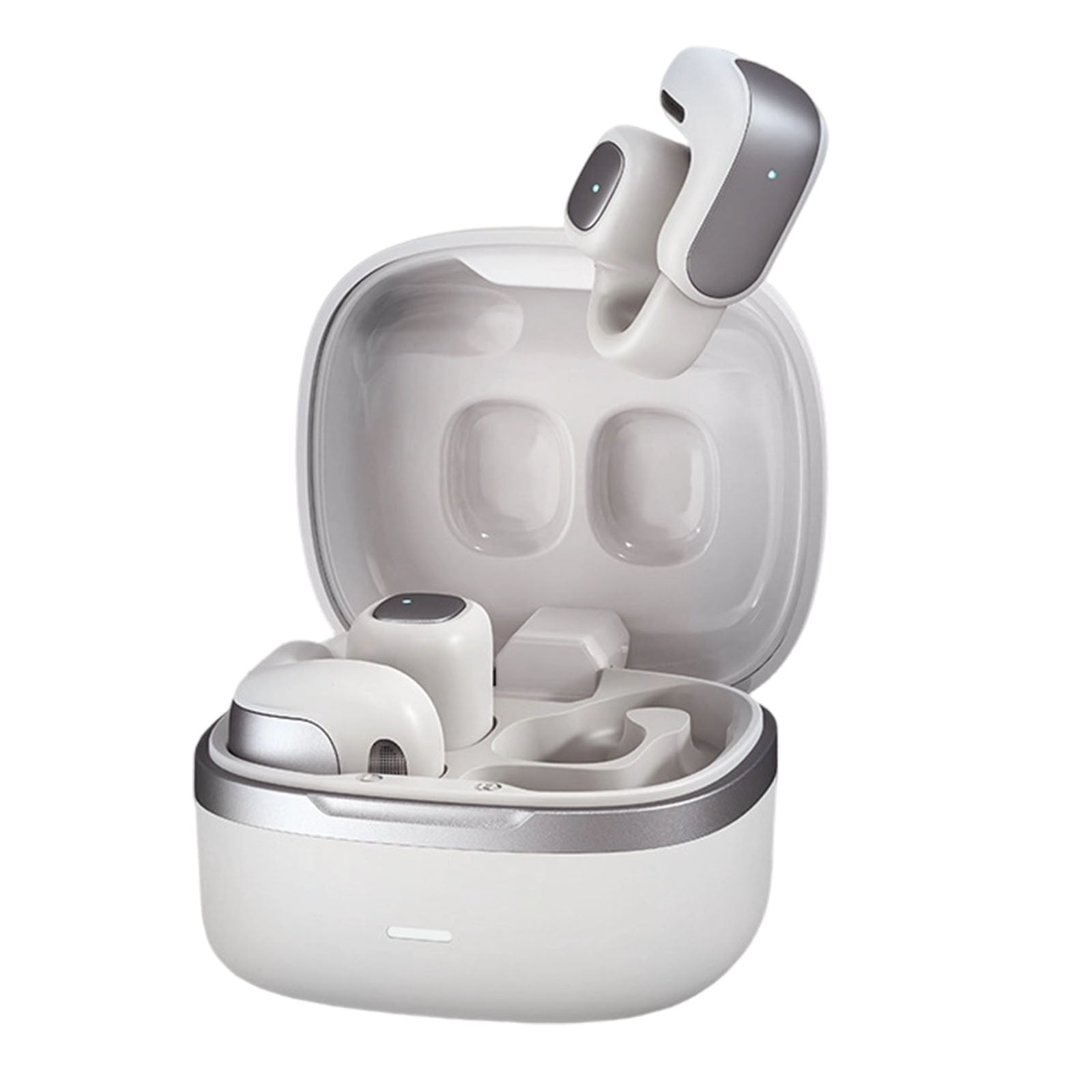 TZYUDK Wireless Bluetooth Earbuds Leather Texture Panoramic Stereo ...