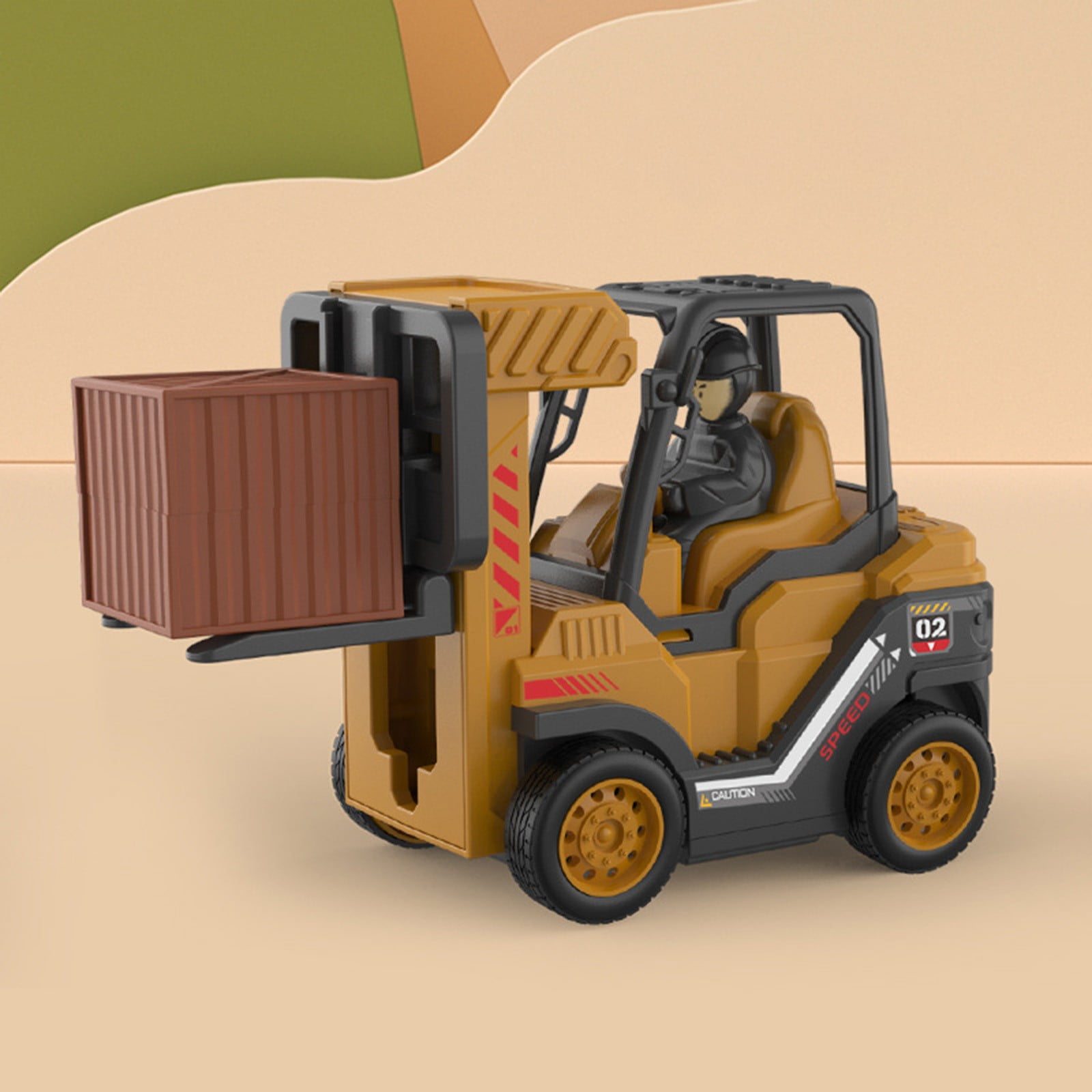 TZYUDK Yellow Children Toys Vehicle,Push Vehicle,Forklift Truck ...