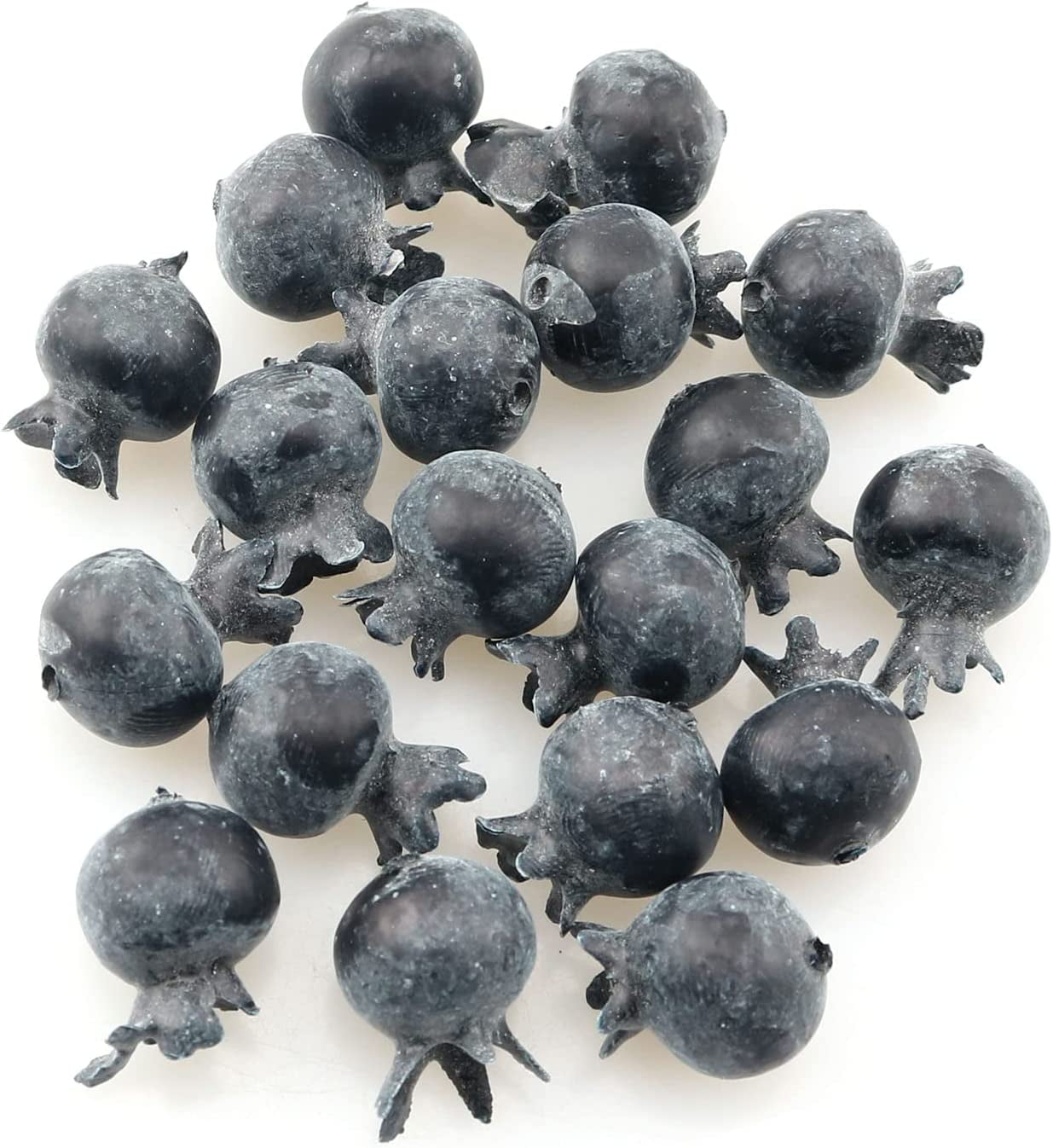 TZZT 20 Pieces Artificial Blueberry 1.5cm Simulation Blueberry Foam ...