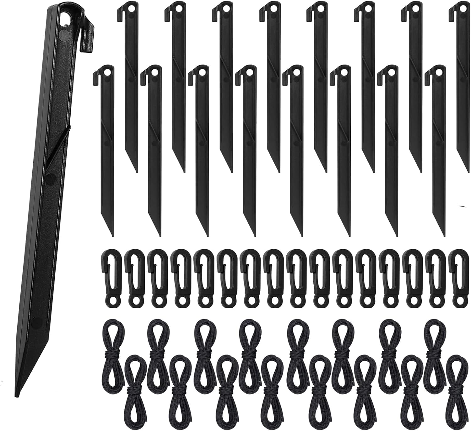 TZZT 54 Pieces Inflatable Tent Stakes: Stakes Yard Ground Spike Anchors ...