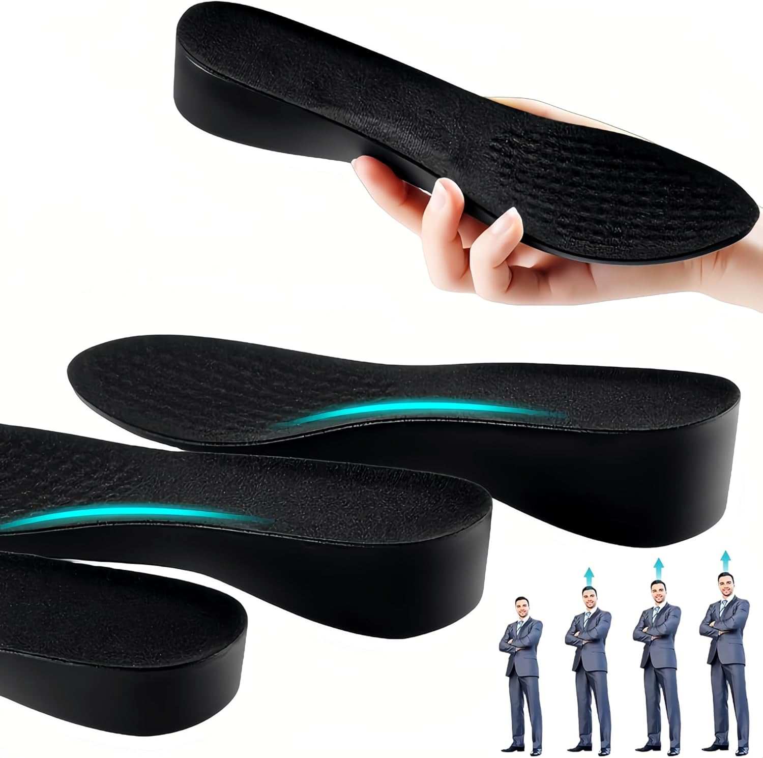 TZZT Height Insoles Boosters,Shoe Risers Men,Heel Lifts for Achilles ...