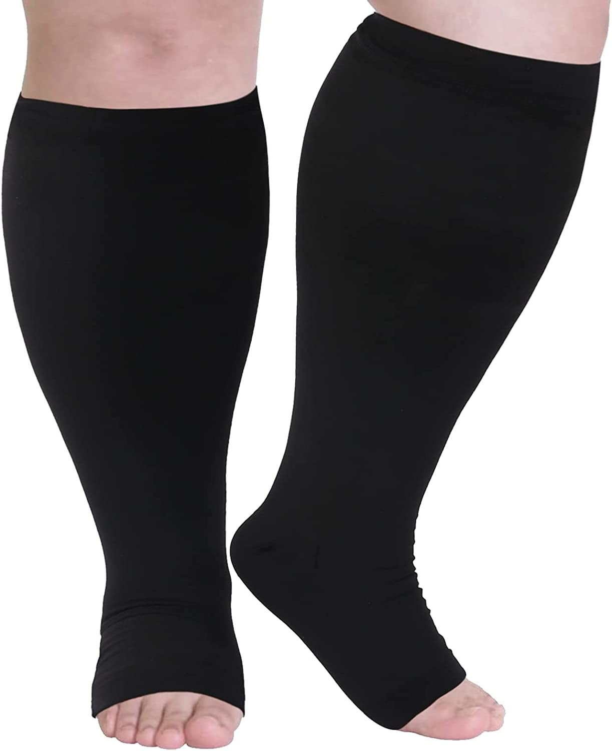 TZZT Plus Size Compression Wide Calf Compression for Women Men as de ...