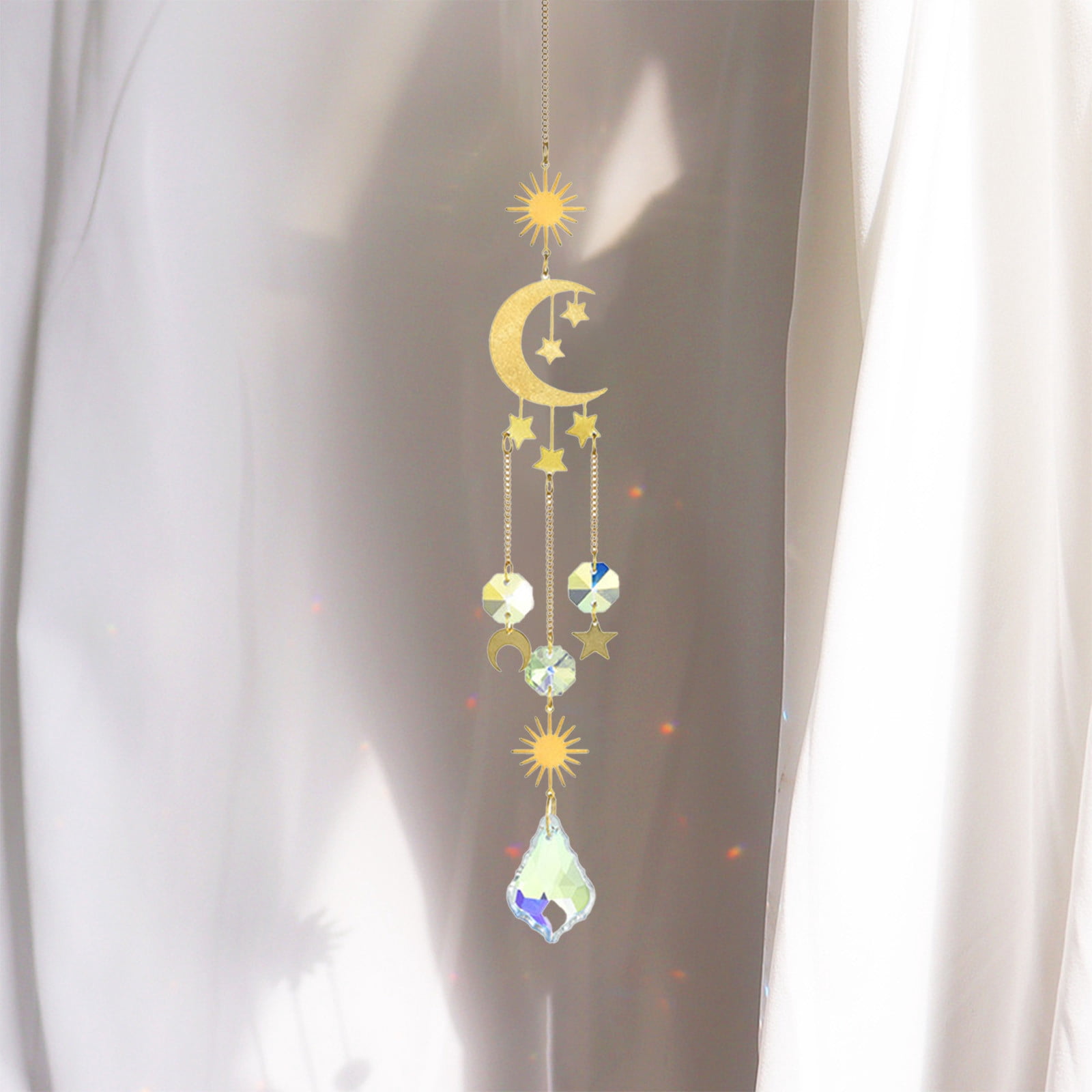 TaTaai 1Pcs Crystal Suncatcher, Sun Catchers Indoor Window Hanging ...