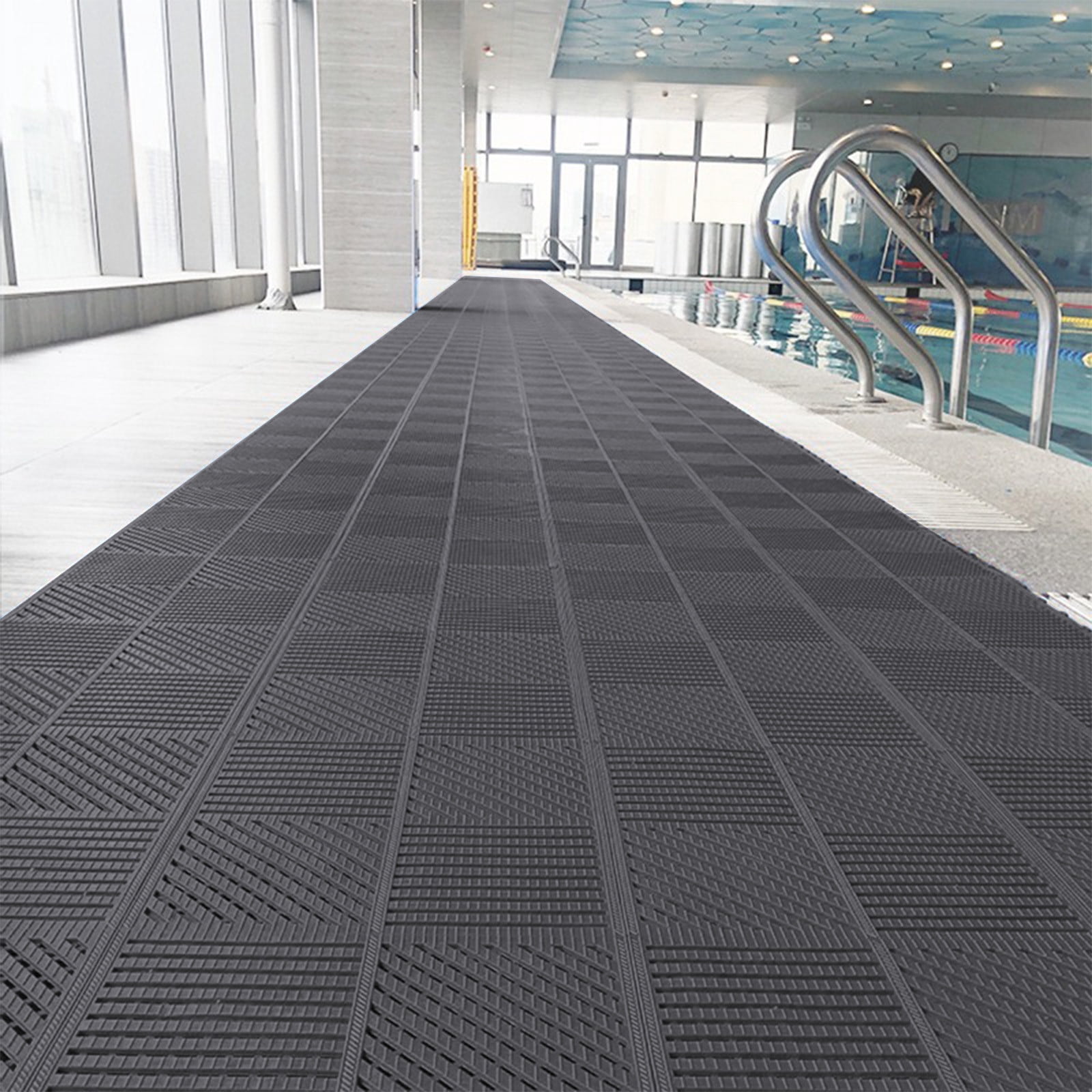 TaTaai 1Pcs Interlocking Drainage Tiles Non-Slip Tiles Mat with Drain ...