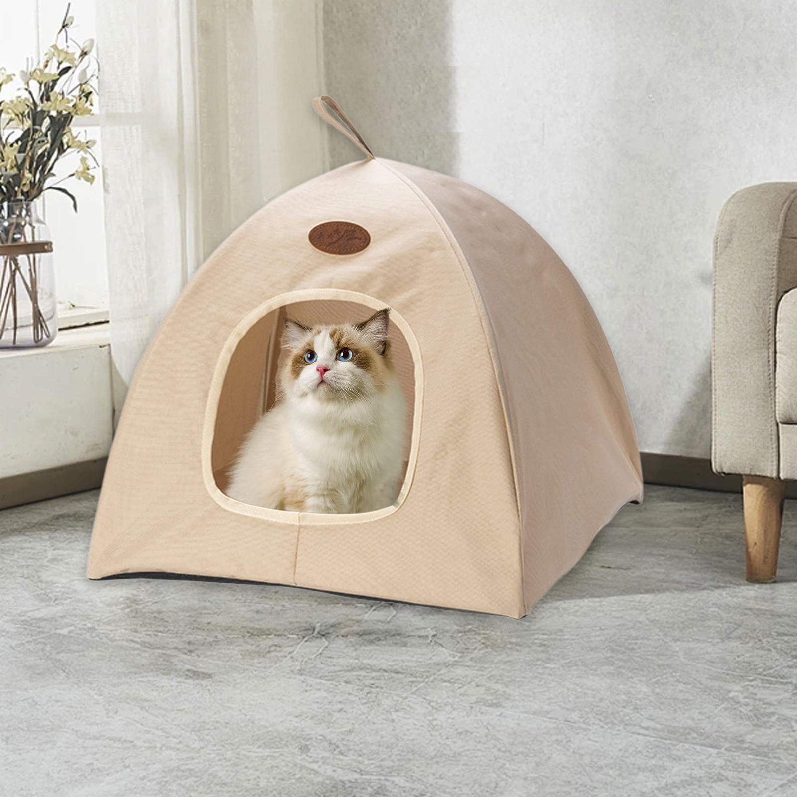 TaTaai 2Pcs Cat Tent House, Cat's Nest, Portable Indoor/Outdoor Pet ...