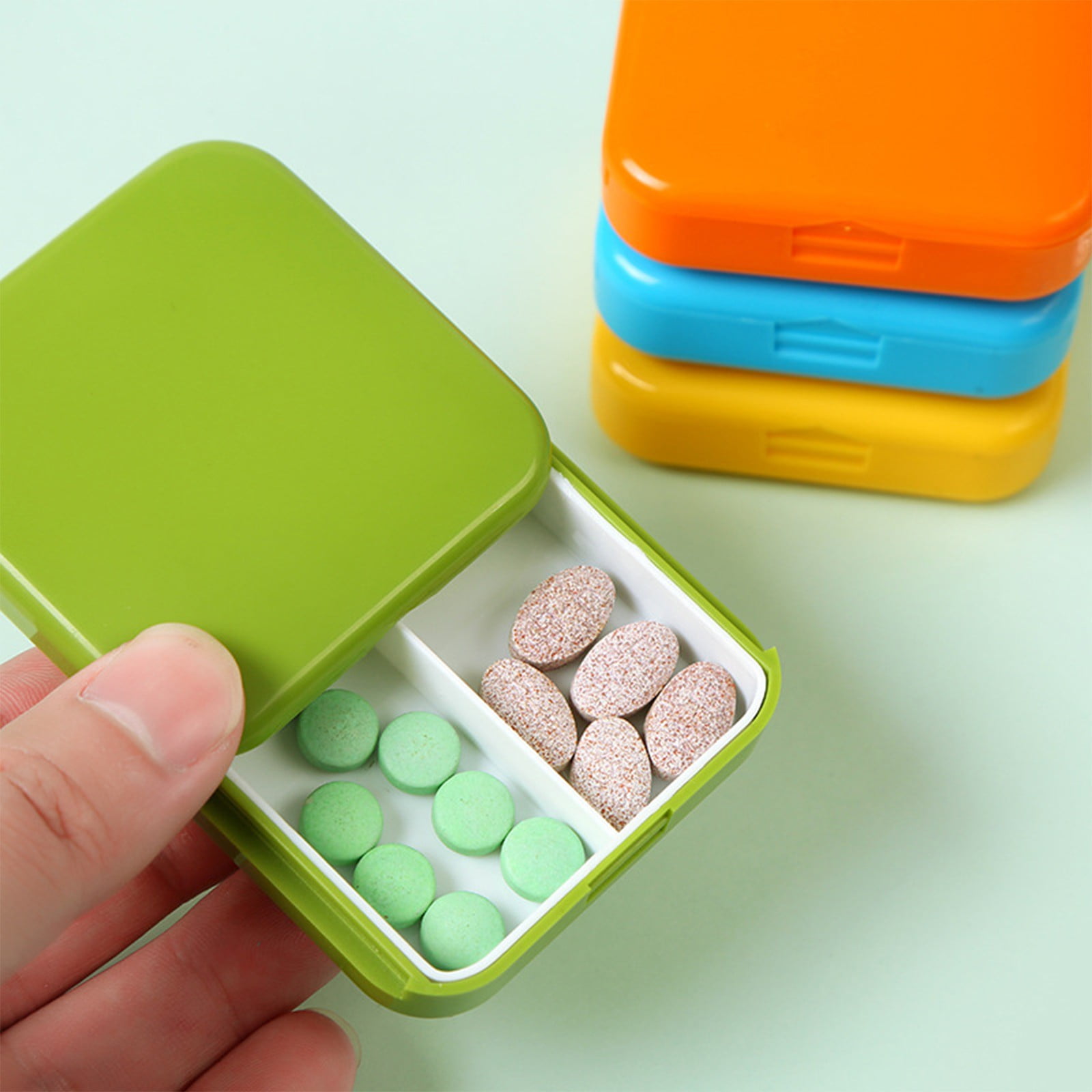 TaTaai 2Pcs Plastic Organizer Box - Small Plastic Container with ...
