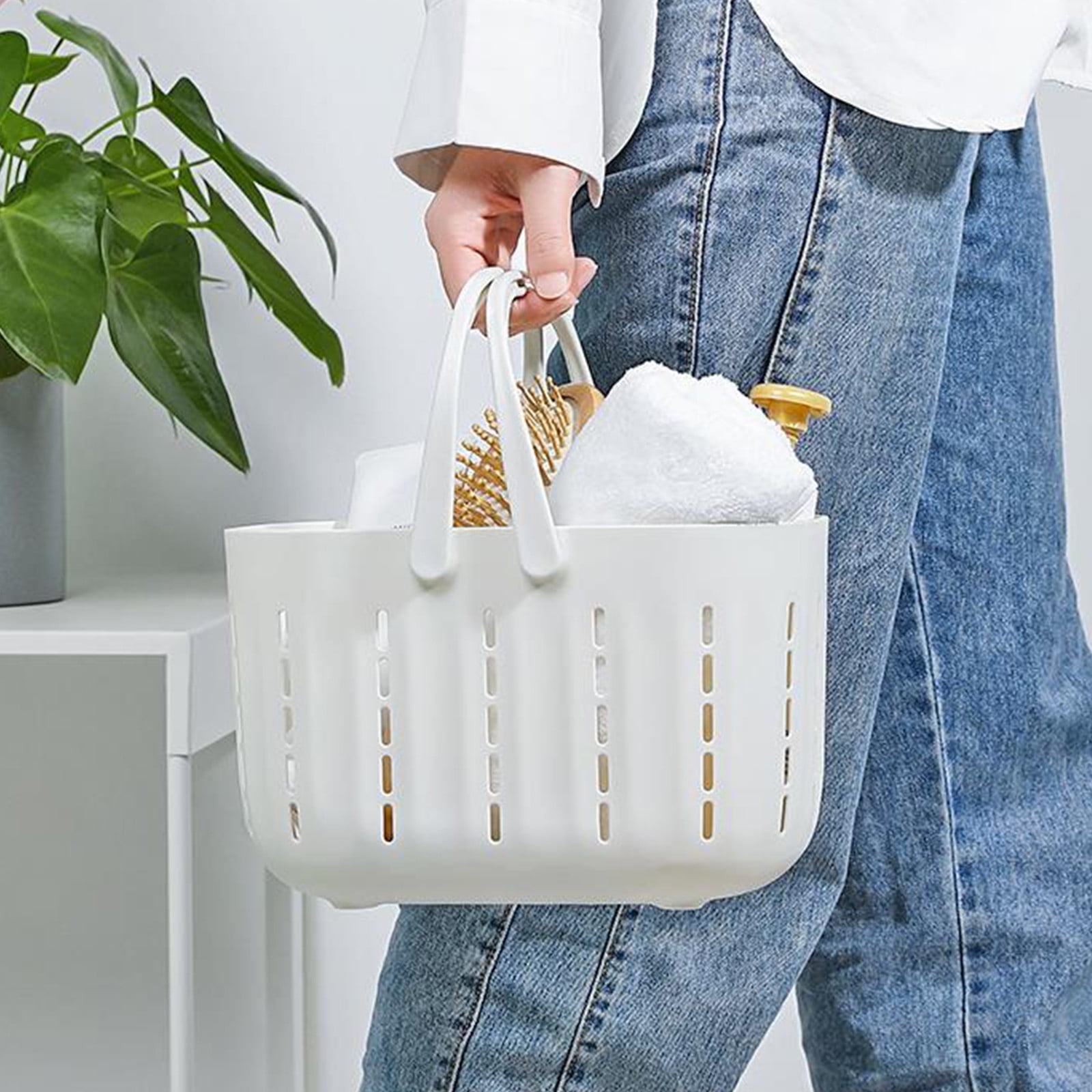 TaTaai 3Pcs Shower Basket Large Capacity Plastic Baskets for Bathroom ...