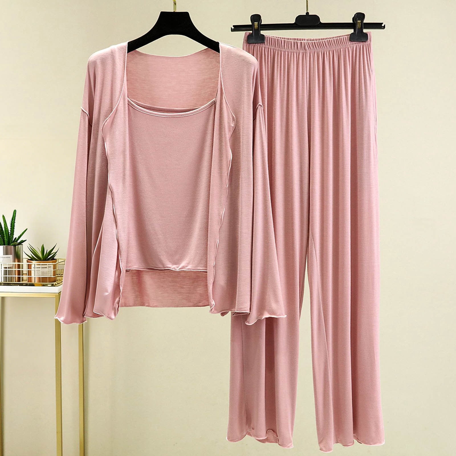 TaTaai Cozy Loose Fit Sleep Set, Women's Thick Winter Pajamas, Warm ...