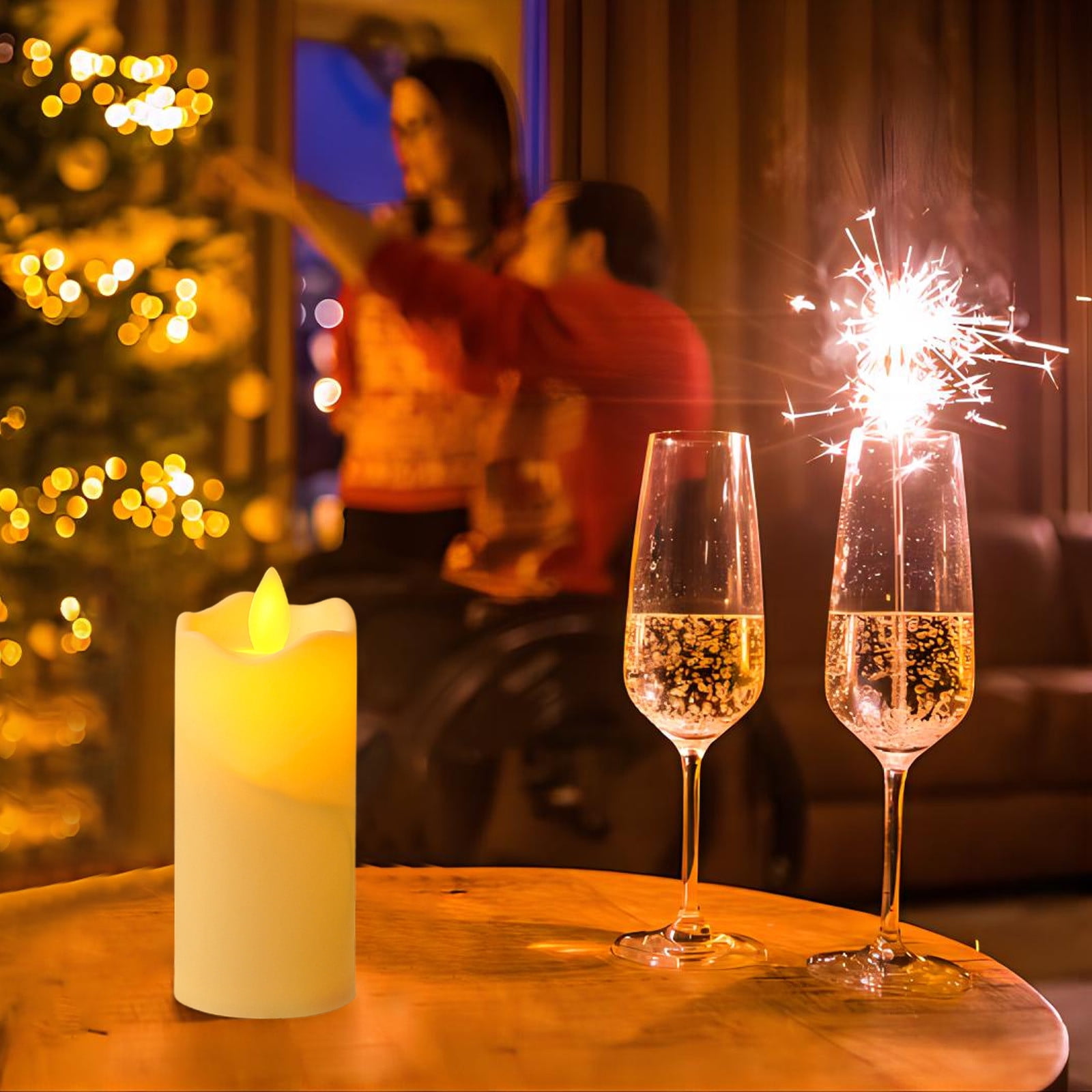 TaTaai Electronic Flameless Votive Candles, Flickering Battery Operated ...