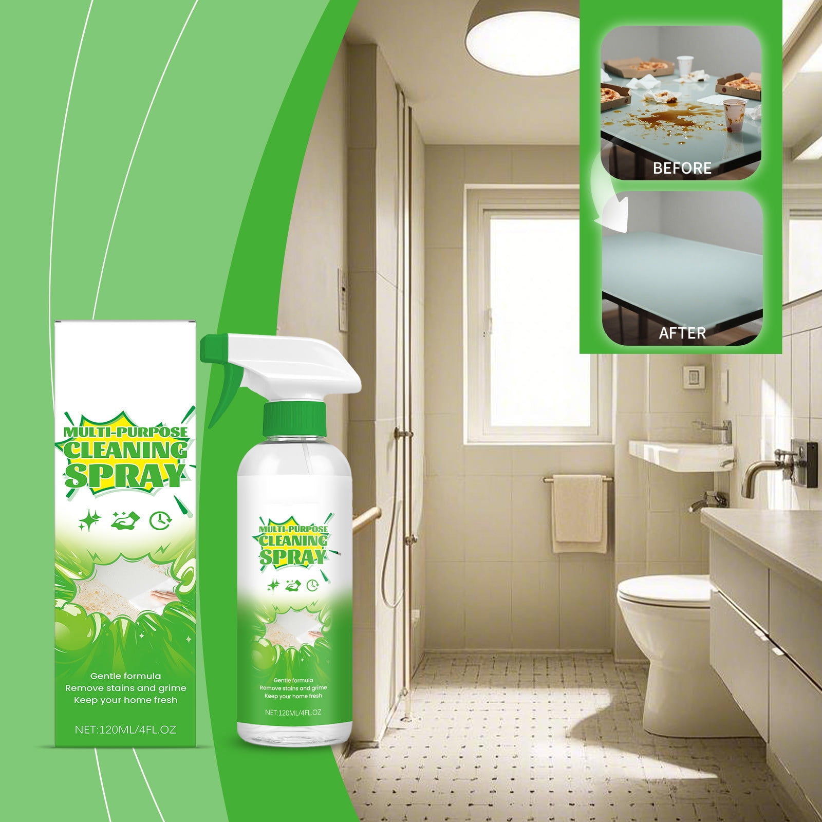 TaTaai Gift Neat All-purpose Kitchen Pots and Pan Cleaner, Toilet ...