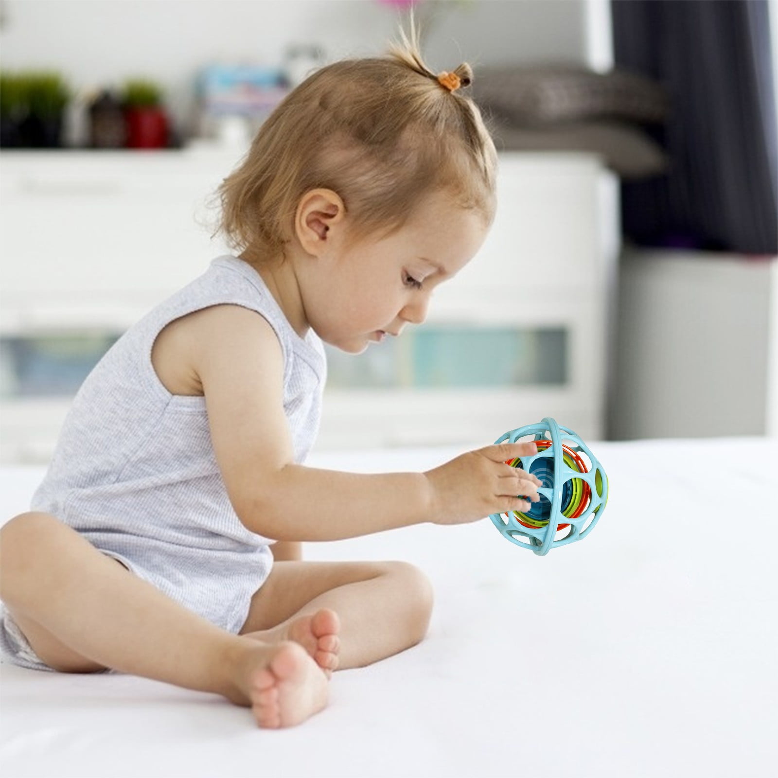 TaTaai Infant Hand Grasping Balls Baby Soothing Rattles Early Education ...