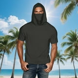 TaTaai Sun Protective Hoodie with Face Cover, Unisex Cool Long Sleeve ...