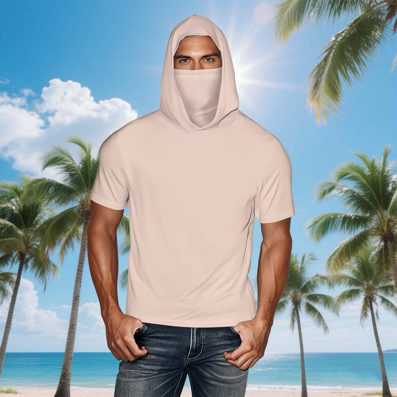 TaTaai Unisex UPF Sun Protection Shirt, Hooded Long Sleeve Top with ...