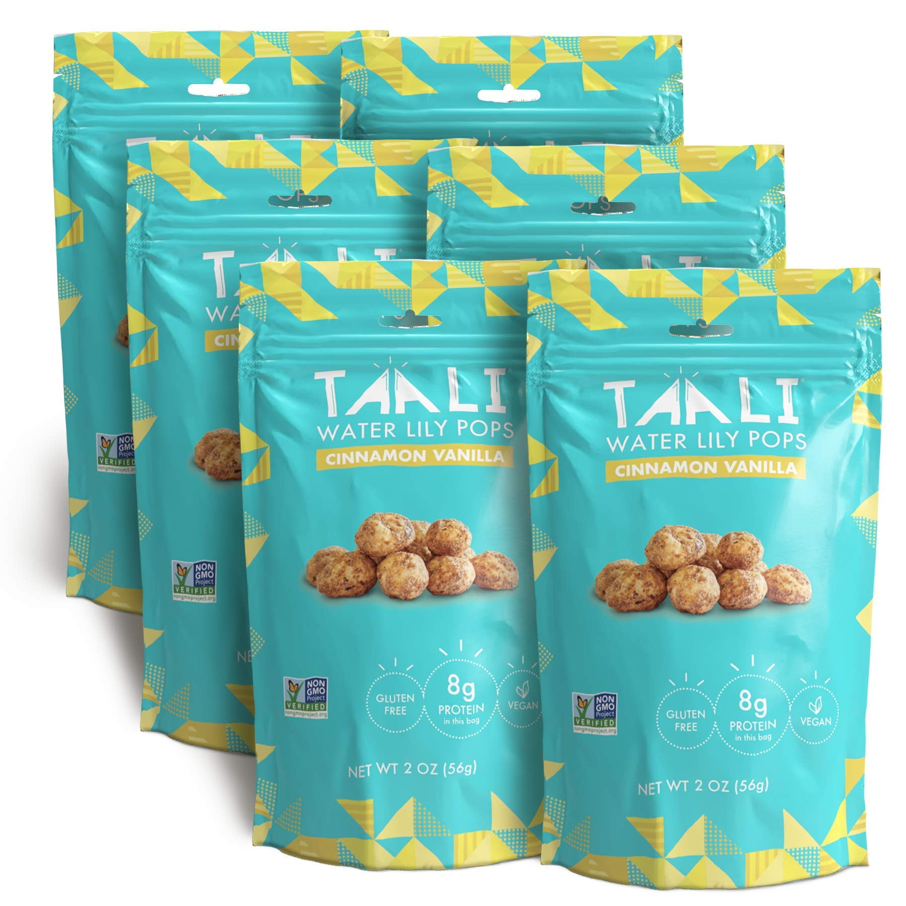 Taali Cinnamon Vanilla Water Lily Pops AIS1 (6 Resealable Sweet Roasted ...