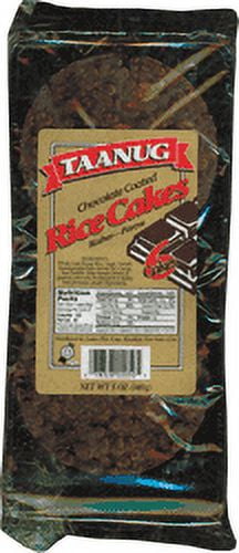 Taanug Kosher Rice Cakes Chocolate Coated - 6 Cakes - Walmart.com