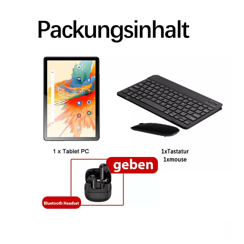 Tab 10.1-inch 12GB+256GB Tablet Android 13 8000mAh 5G WIFI 8-Core 2SIM ...