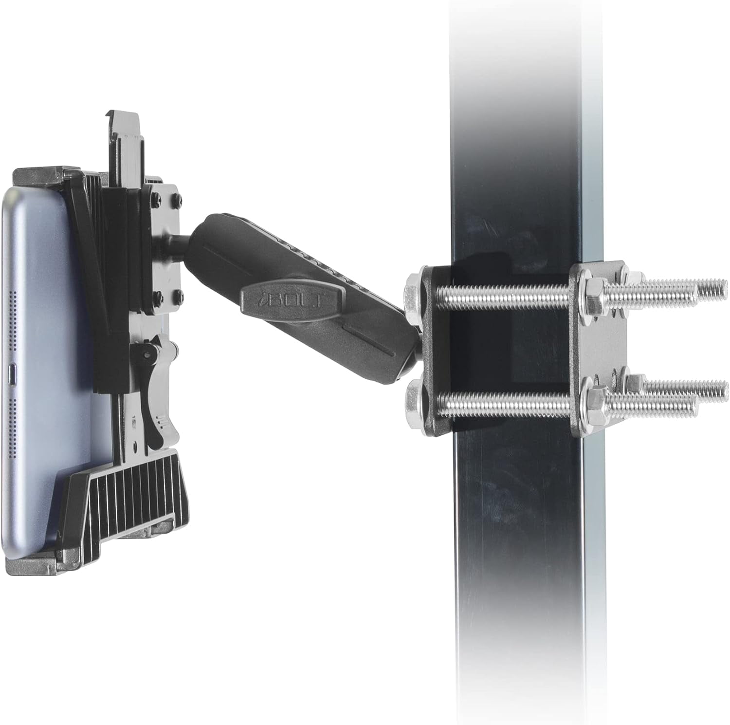 TabDock Bizmount Pillar Mount- Heavy Duty Forklift Tablet Mount for Warehouse Vehicles and 7-10 ...